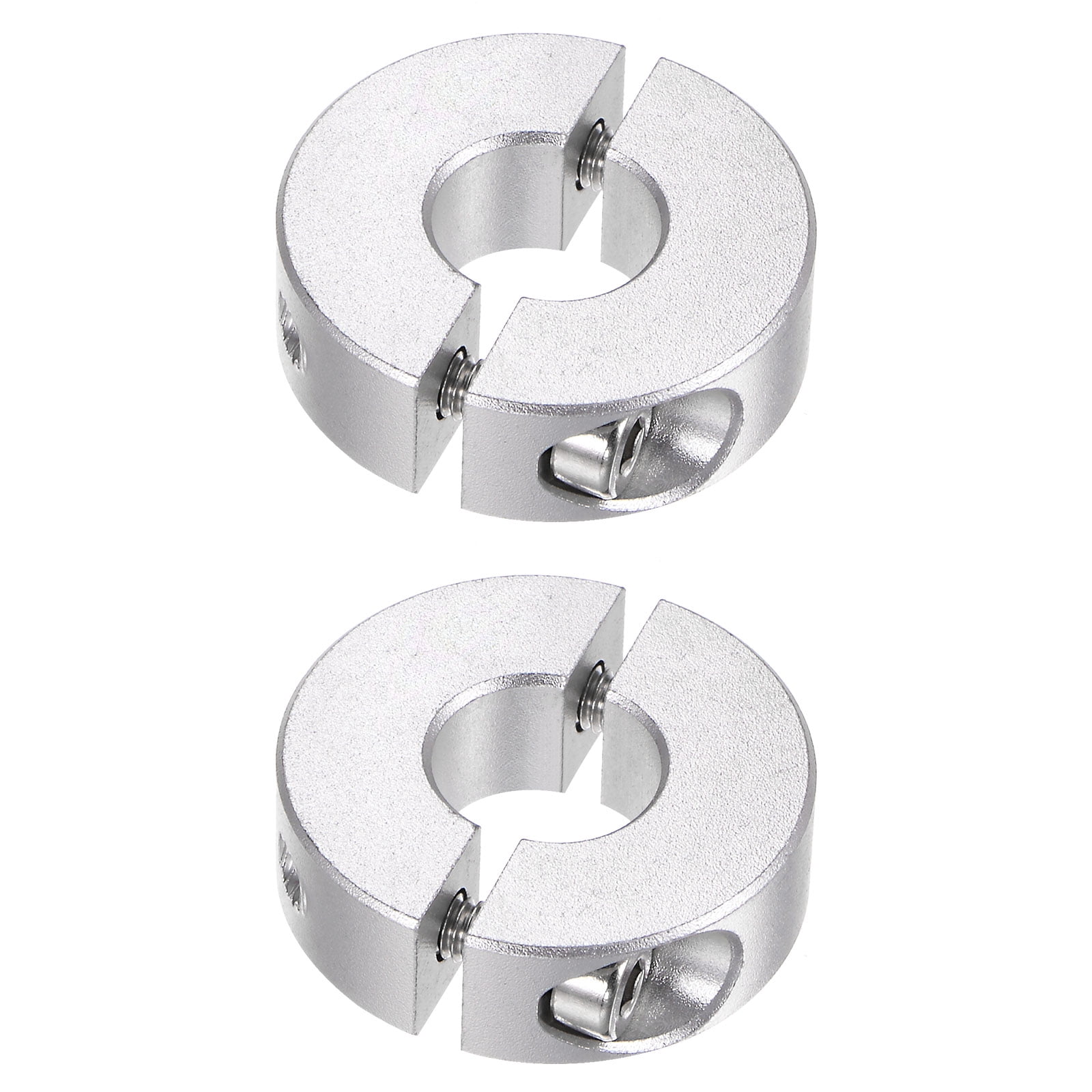 Uxcell Double Split Shaft Collar 12mm Bore Clamp-On Collars, 30mm OD ...