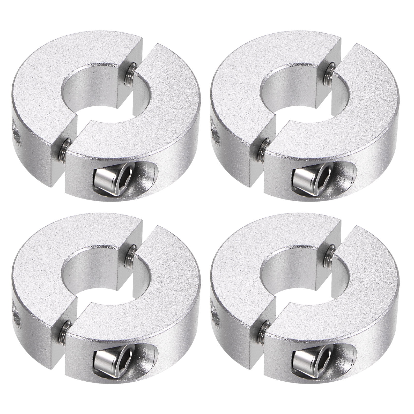 Uxcell Double Split Shaft Collar 15mm Bore Clamp-On Collars, 35mm OD ...
