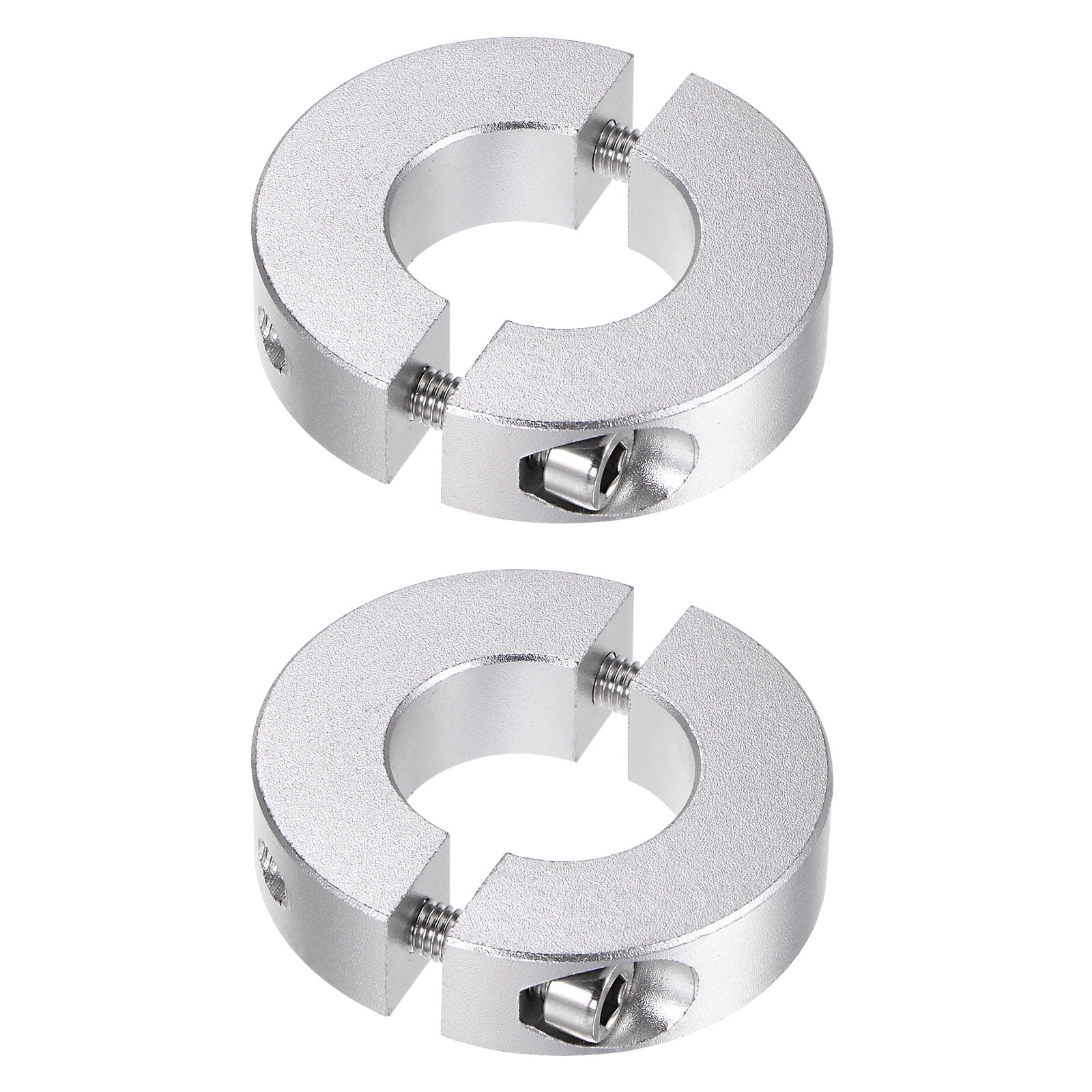 Uxcell Double Split Shaft Collar 22mm Bore Clamp-On Collars, 45mm OD ...