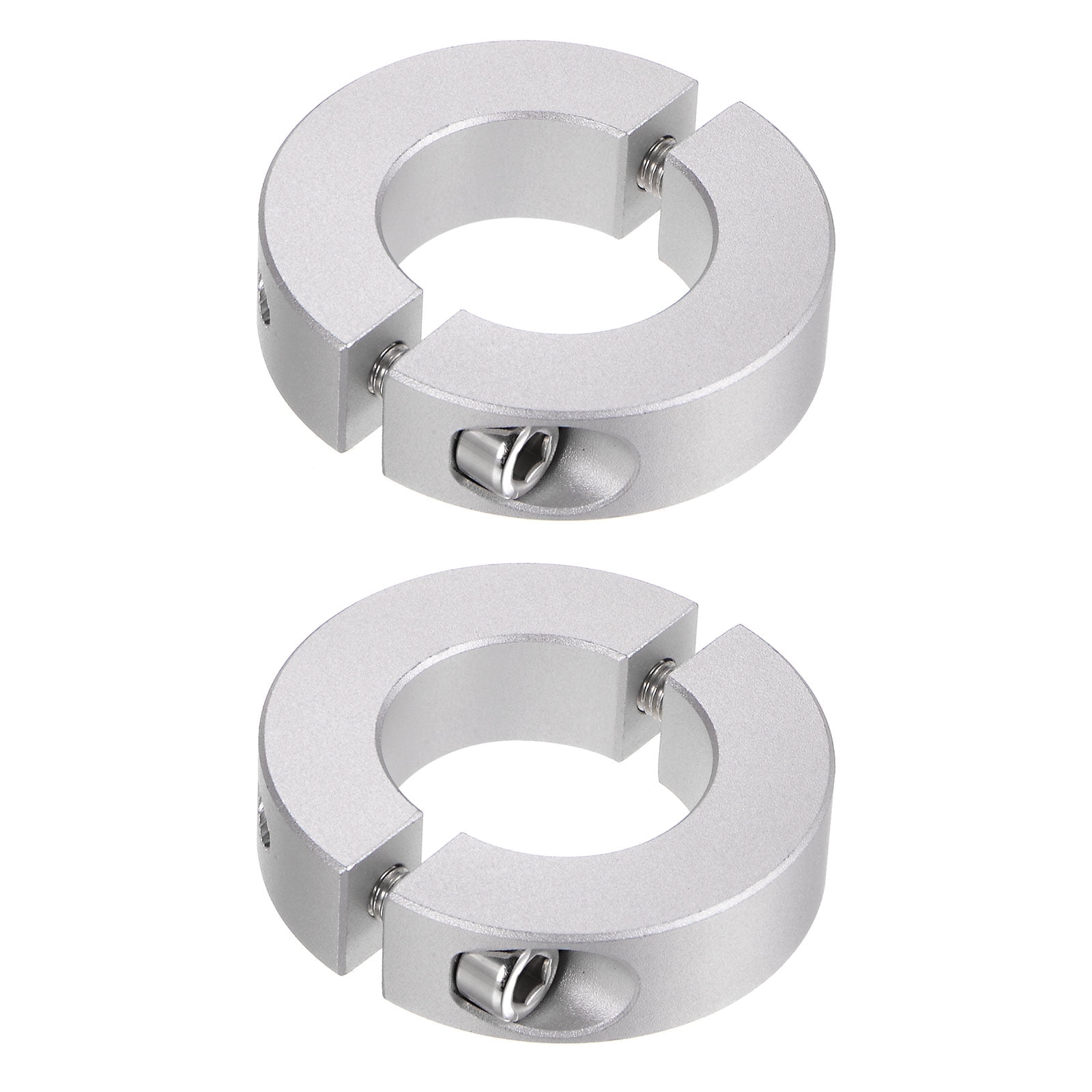 Uxcell Double Split Shaft Collar 25mm Bore Clamp-On Collars, 45mm OD ...