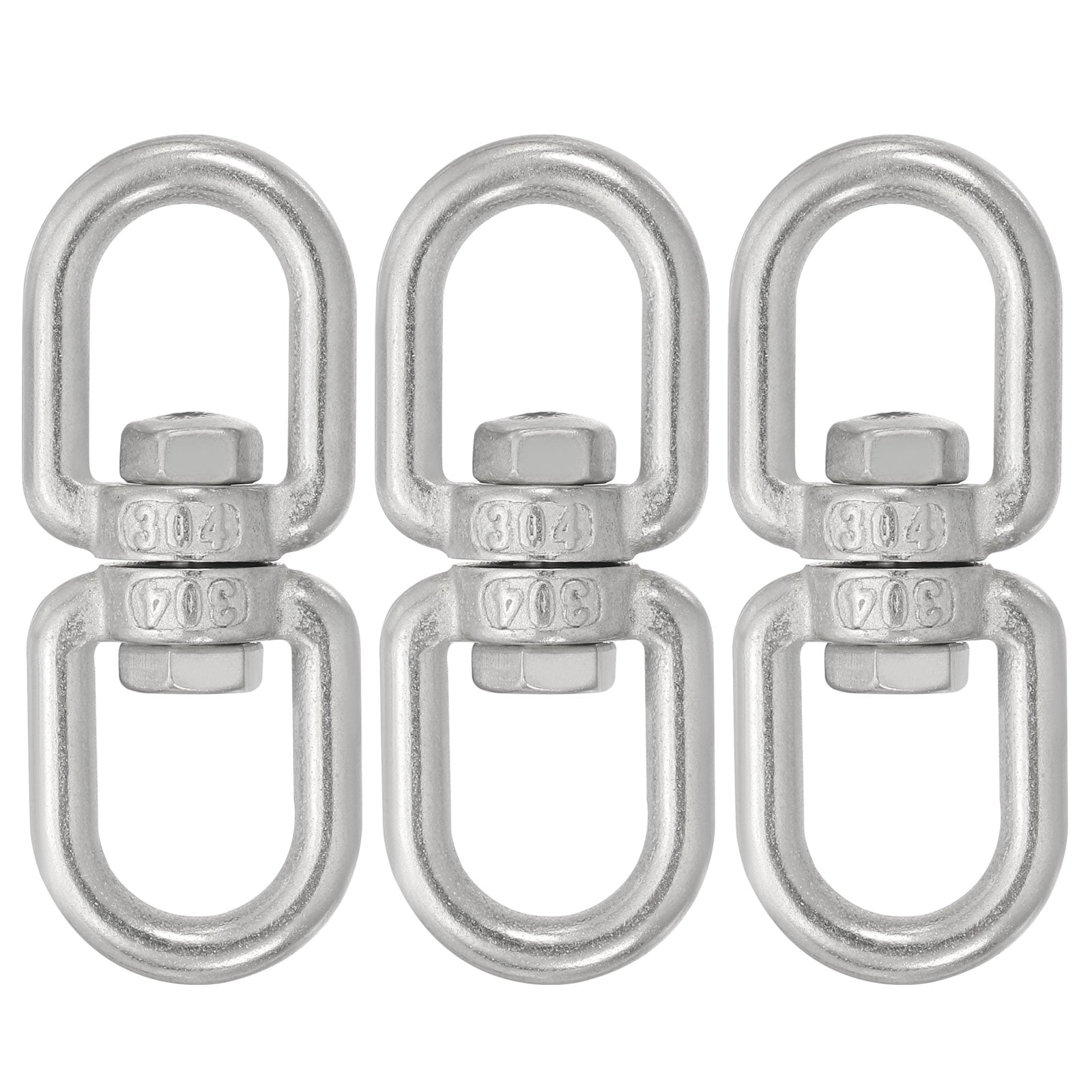 Uxcell Double Swivel Hook, 304 Stainless Steel Swivel Ring Double Ended ...
