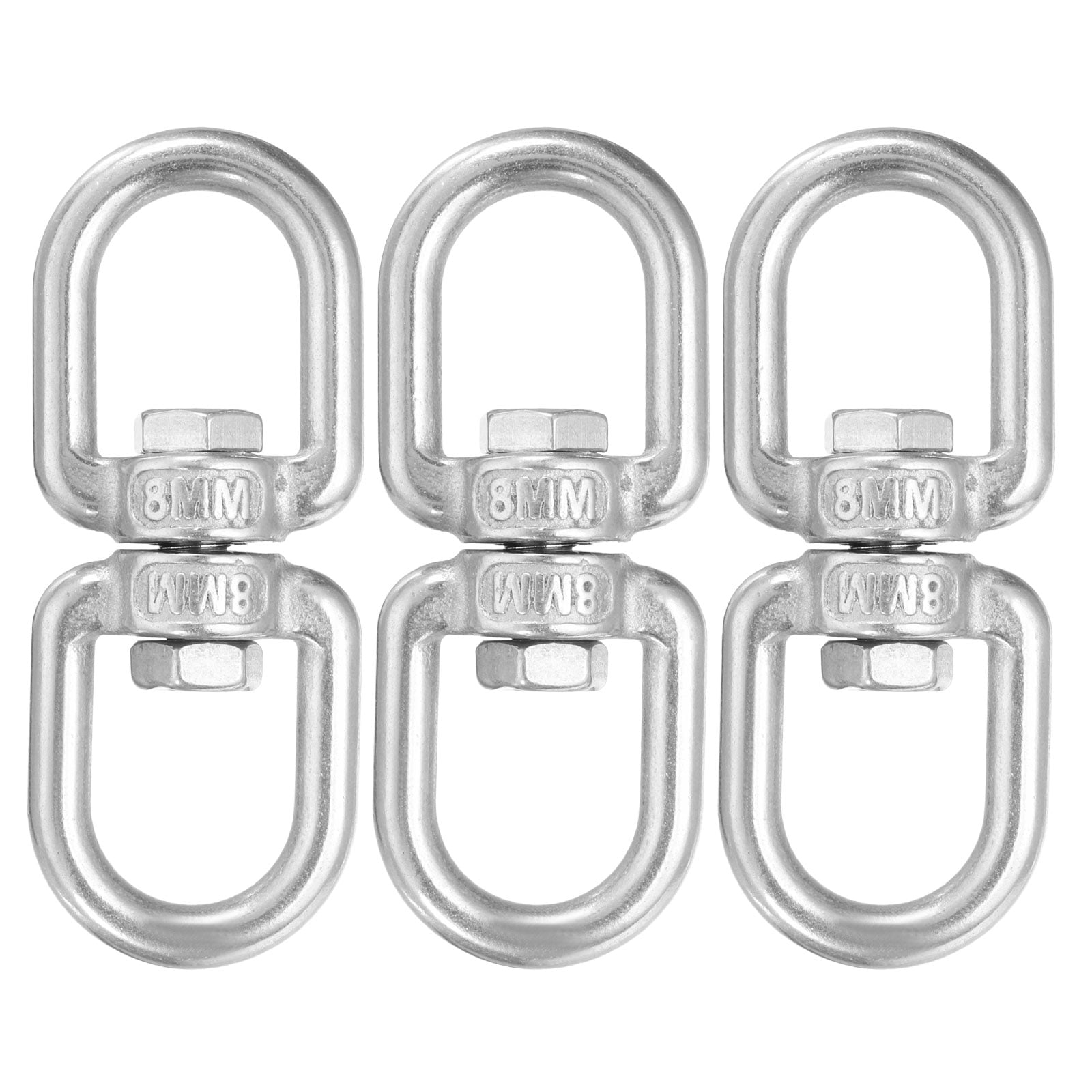 Uxcell Double Swivel Hook, 304 Stainless Steel Swivel Ring Double Ended ...
