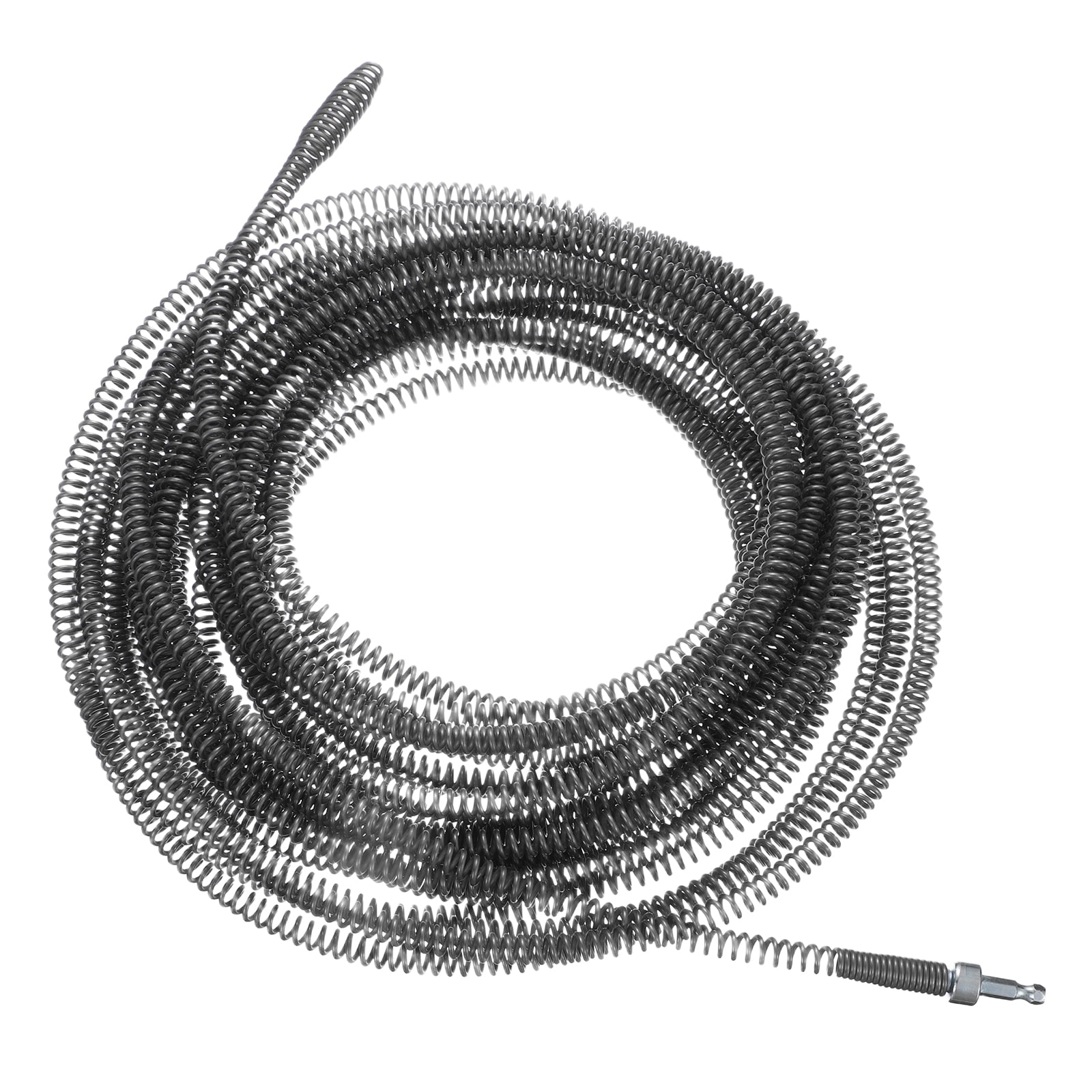 Uxcell Drain Cable 2/5" (10mm) Dia. 49ft Drain Cleaning Auger Cables ...