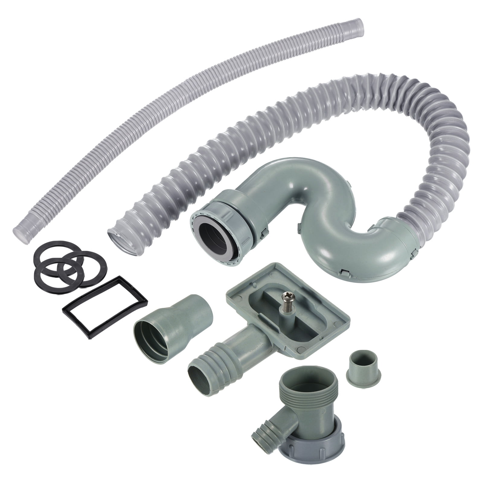 Uxcell Drain Pipe Expandable Basin Tubing Hose for Basin with Overflow ...