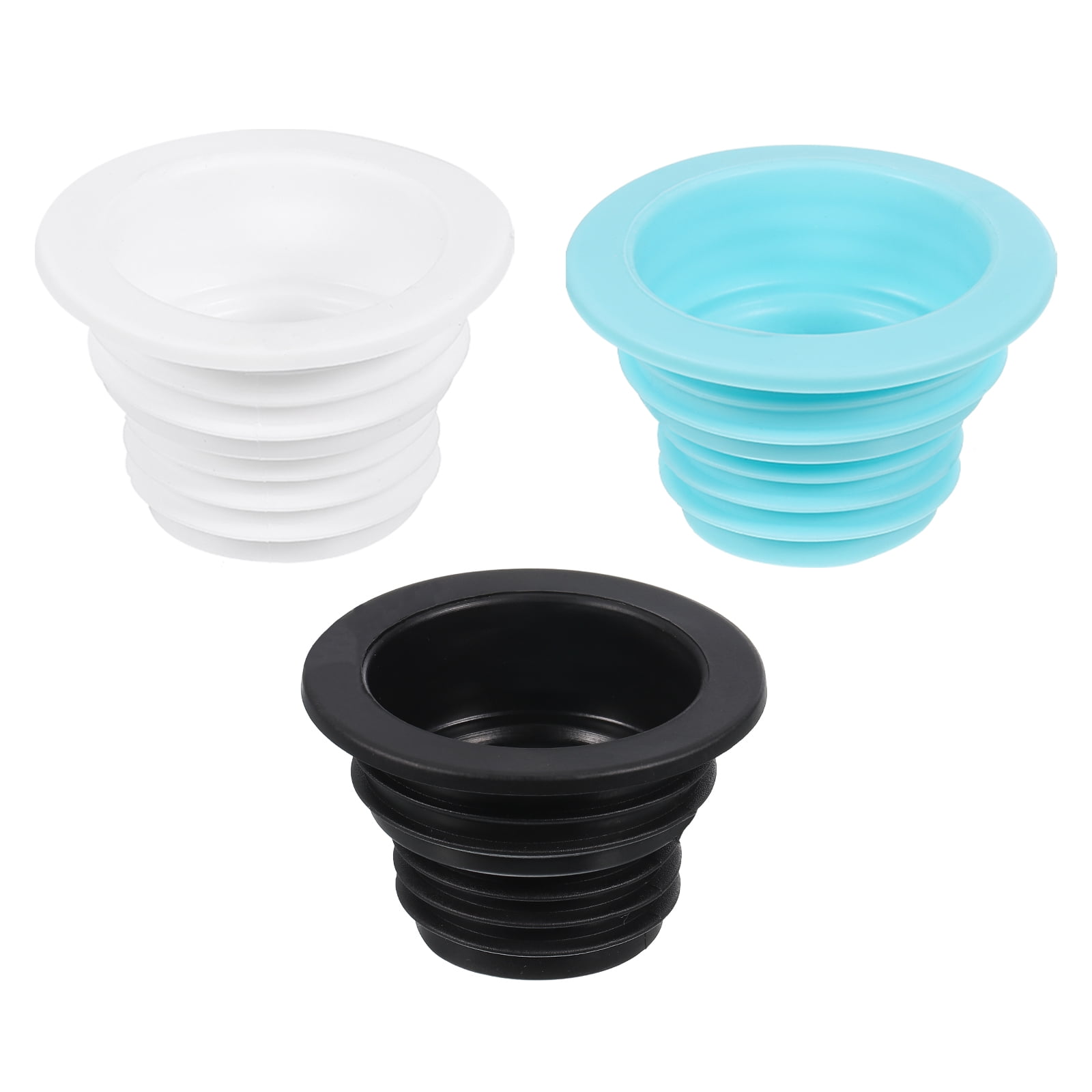 Uxcell Drain Pipe Sewer Seal Ring, 3 Pack Hose Silicone Plug, White ...