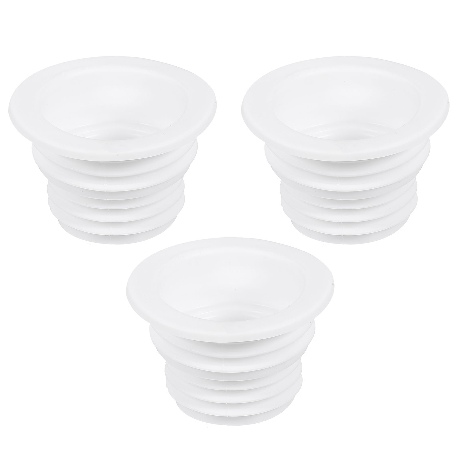 Uxcell Drain Pipe Sewer Seal Ring, 3 Pack Hose Silicone Plug, White ...