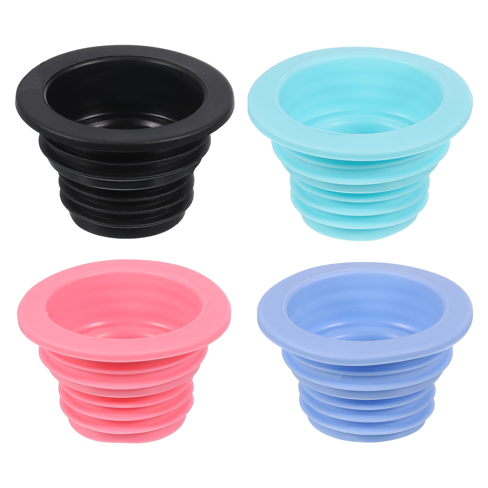Uxcell Drain Pipe Sewer Seal Ring, 4 Pack Hose Silicone Plug, Pink ...
