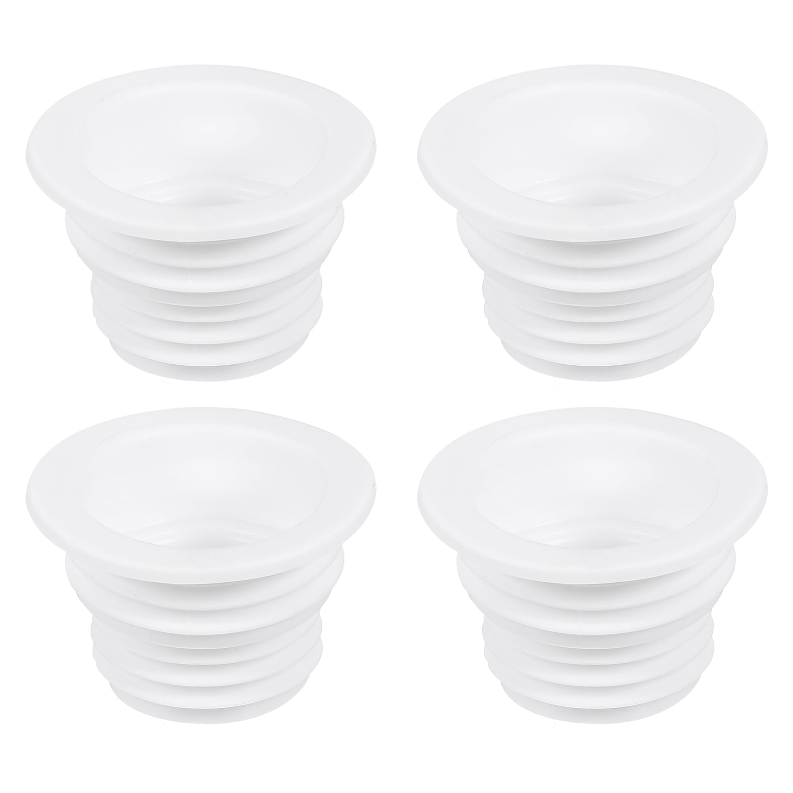 Uxcell Drain Pipe Sewer Seal Ring, 4 Pack Hose Silicone Plug, White ...