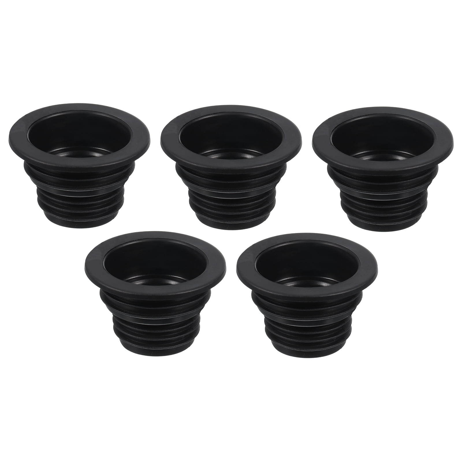 Uxcell Drain Pipe Sewer Seal Ring, 5 Pack Hose Silicone Plug, Black ...
