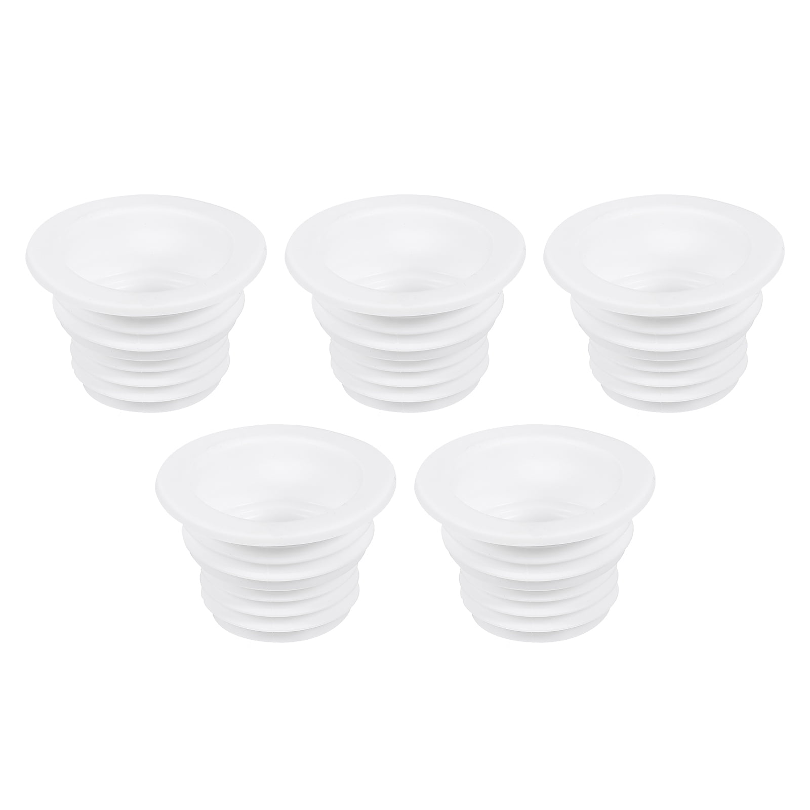 Uxcell Drain Pipe Sewer Seal Ring, 5 Pack Hose Silicone Plug, White ...