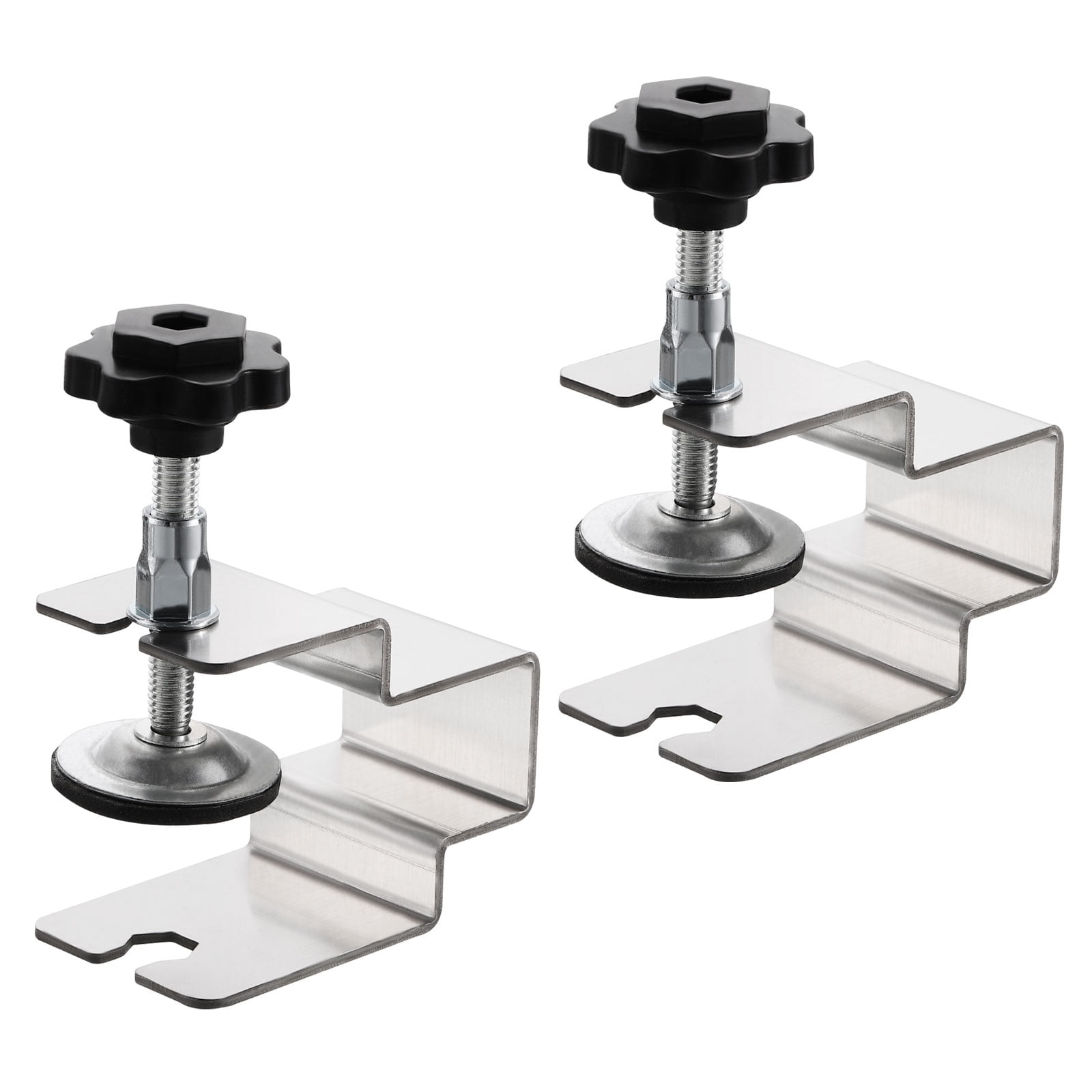 Uxcell Drawer Front Installation Clamps, Stainless Steel Bow-shaped ...