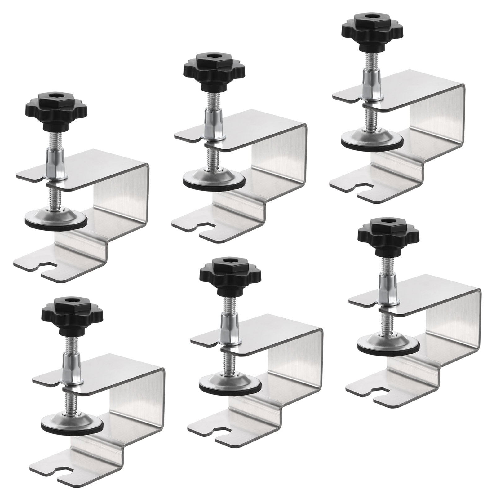 Uxcell Drawer Front Installation Clamps, Stainless Steel Long Bend ...