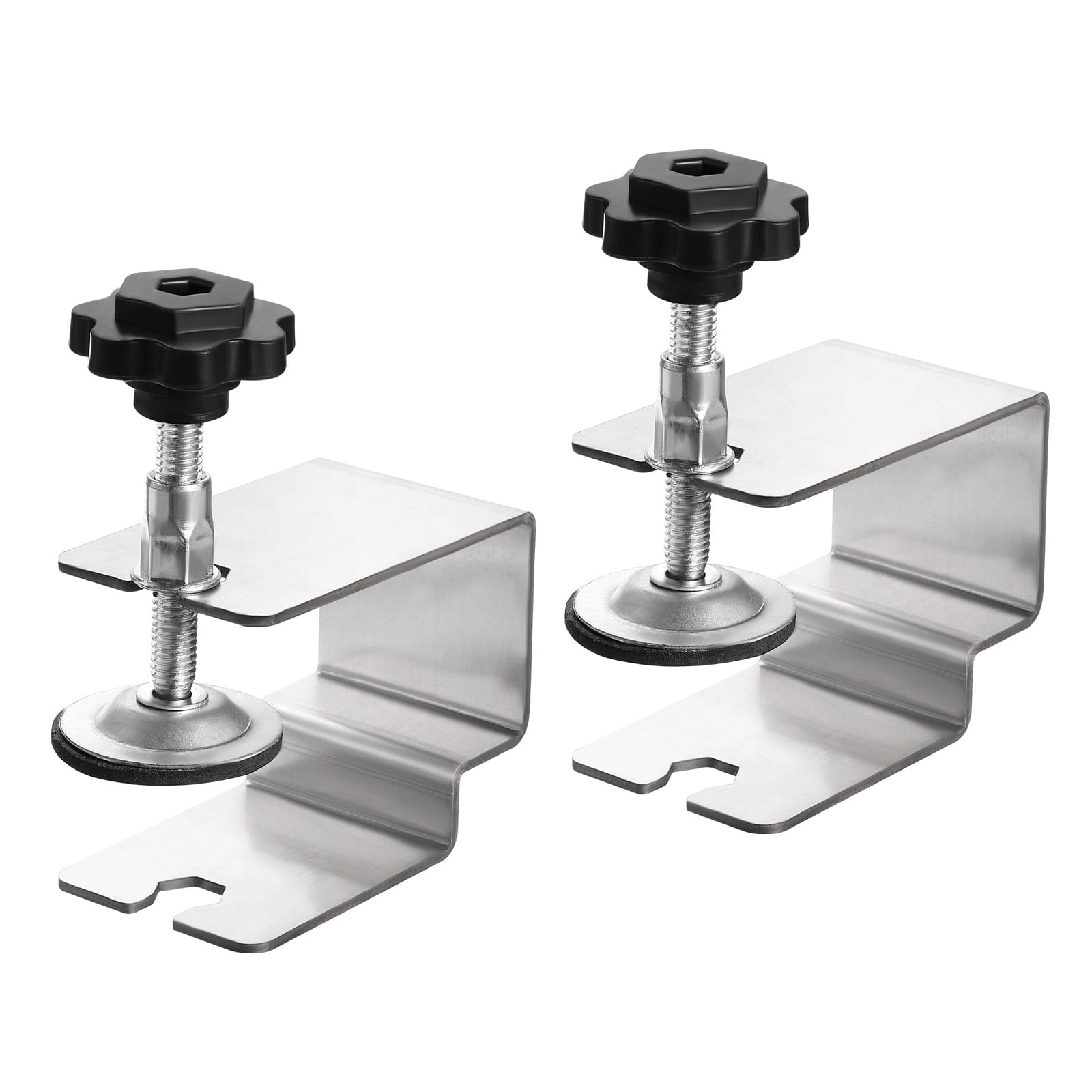 Uxcell Drawer Front Installation Clamps, Stainless Steel Short Bend ...