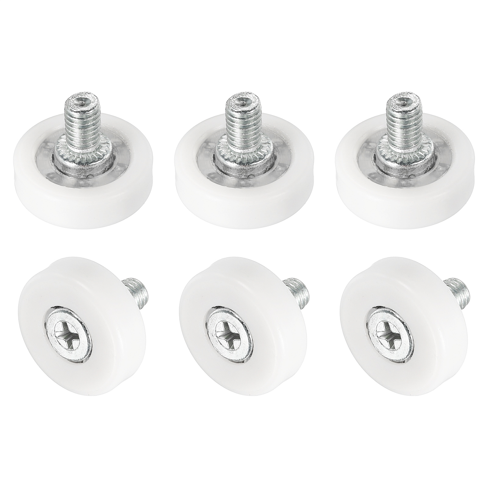 Uxcell Drawer Rollers Nylon Cabinet Drawer Pulley Replacement Wheels ...