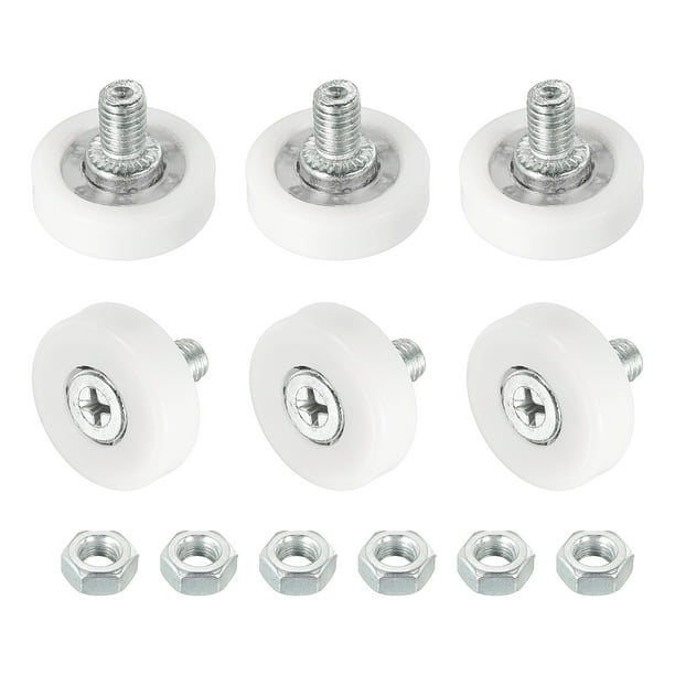 Uxcell Drawer Rollers Nylon Cabinet Drawer Pulley Replacement Wheels ...