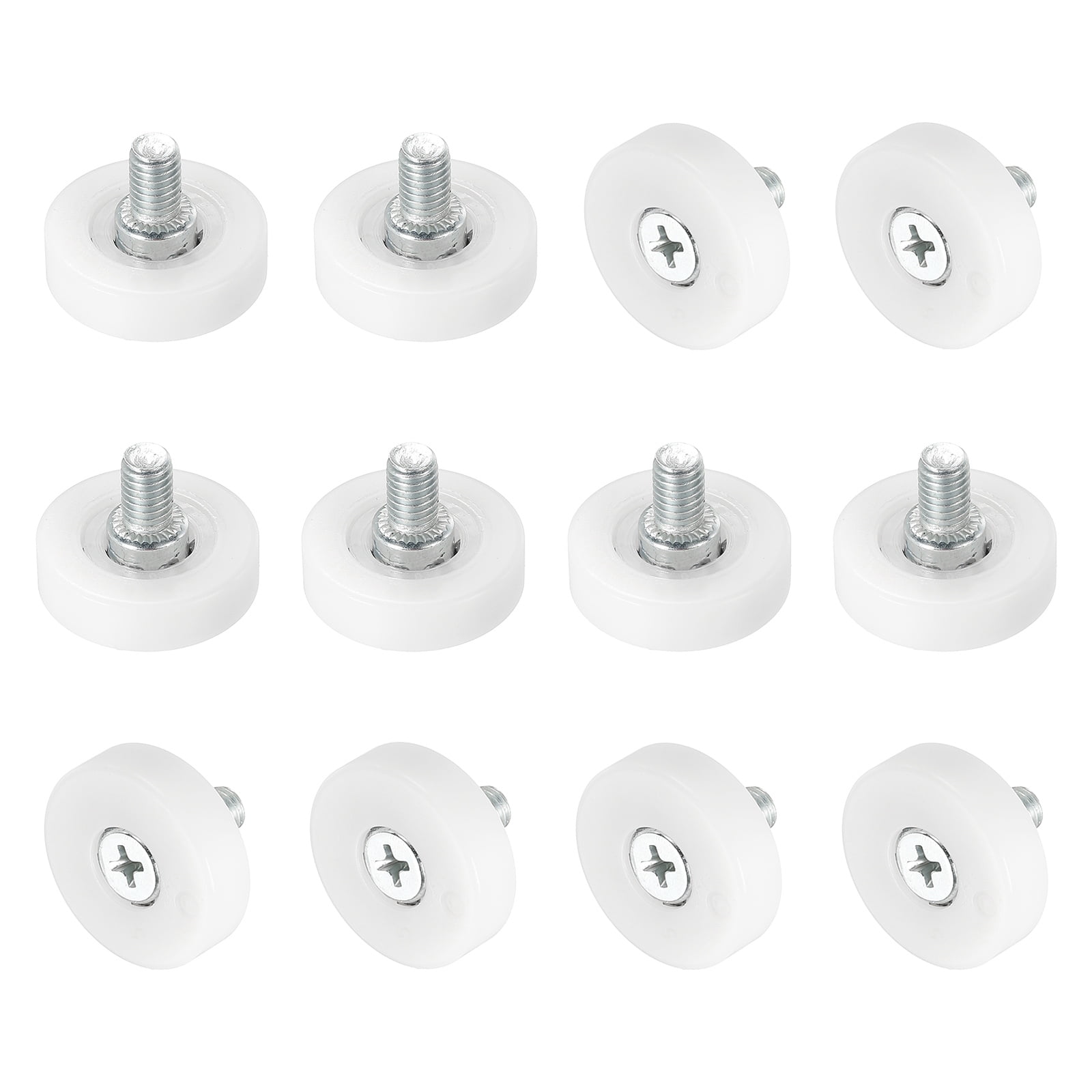 Uxcell Drawer Rollers Nylon Cabinet Drawer Pulley Replacement Wheels ...