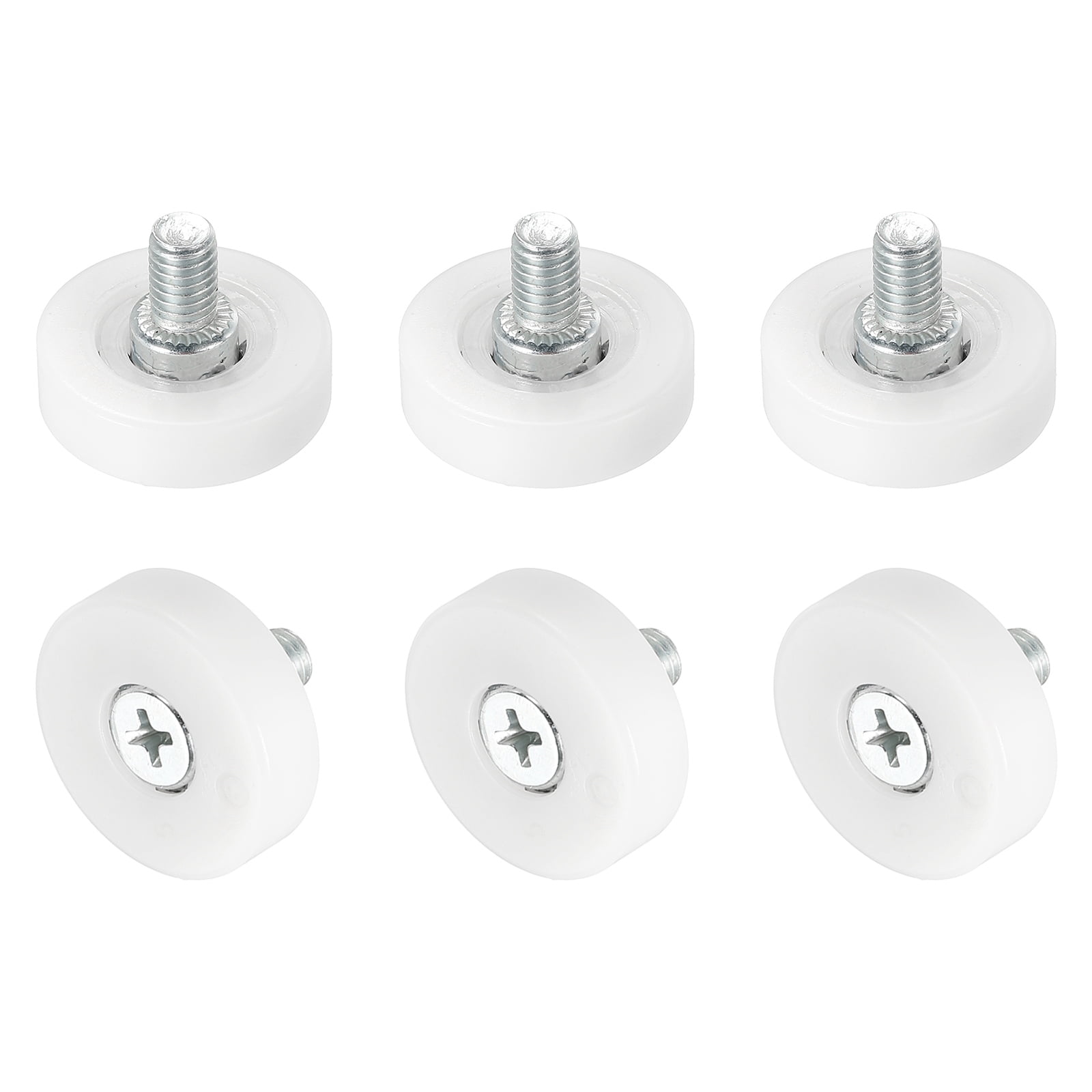 Uxcell Drawer Rollers Nylon Cabinet Drawer Pulley Replacement Wheels ...