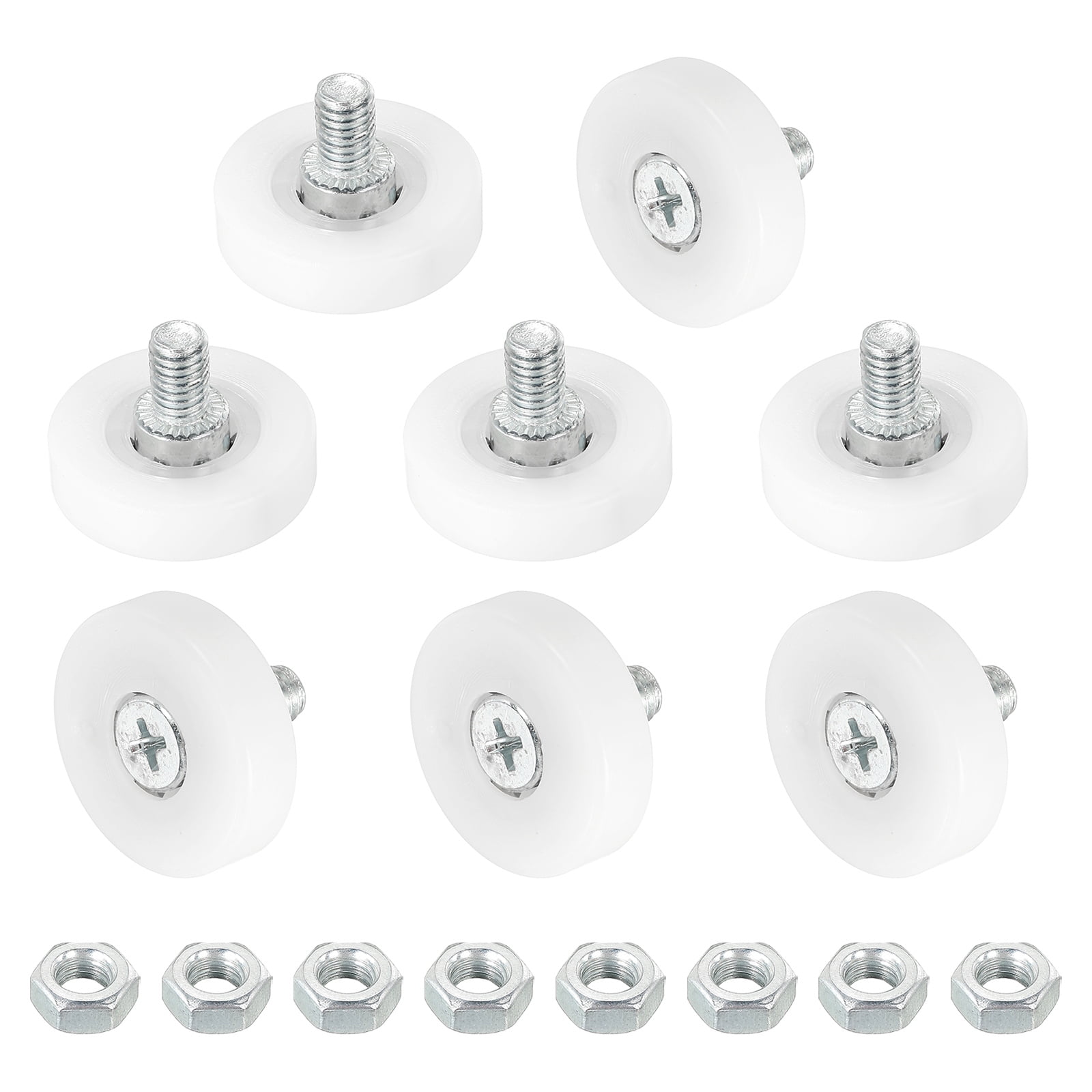 Uxcell Drawer Rollers Nylon Cabinet Drawer Pulley Replacement Wheels ...