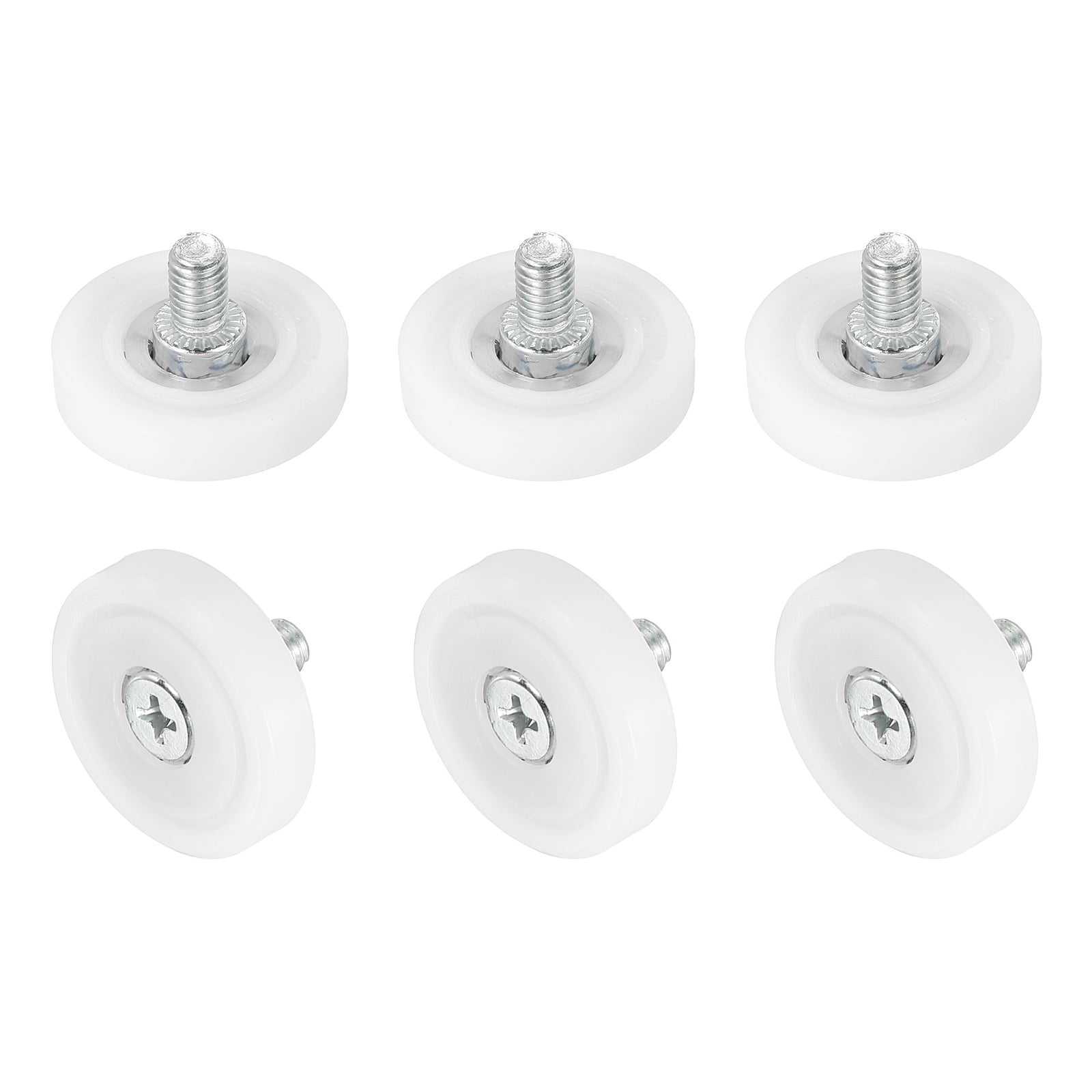 Uxcell Drawer Rollers Nylon Cabinet Drawer Pulley Replacement Wheels ...