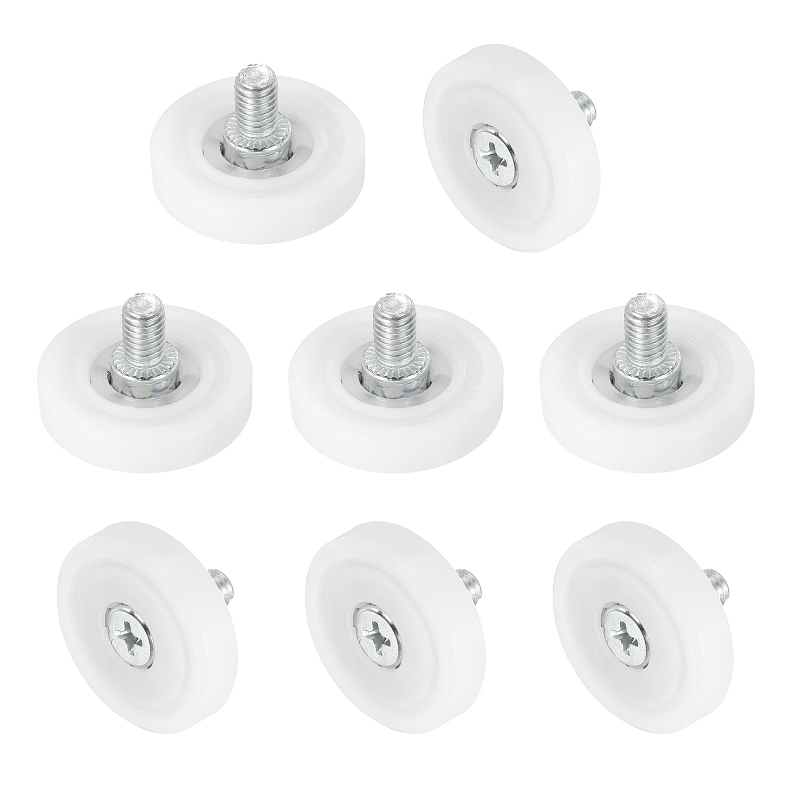 Uxcell Drawer Rollers Nylon Cabinet Drawer Pulley Replacement Wheels ...