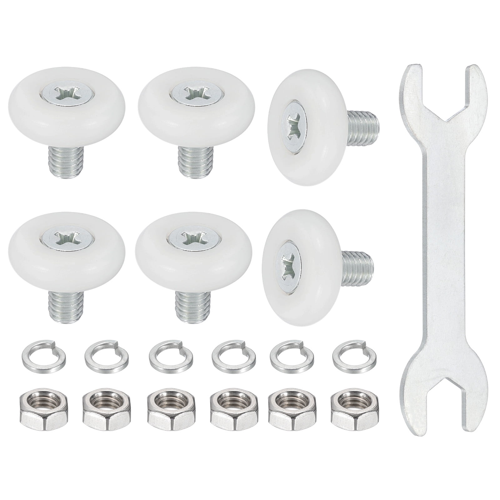 Uxcell Drawer Rollers Wheel Cabinet Positioning Sliding with Screw ...