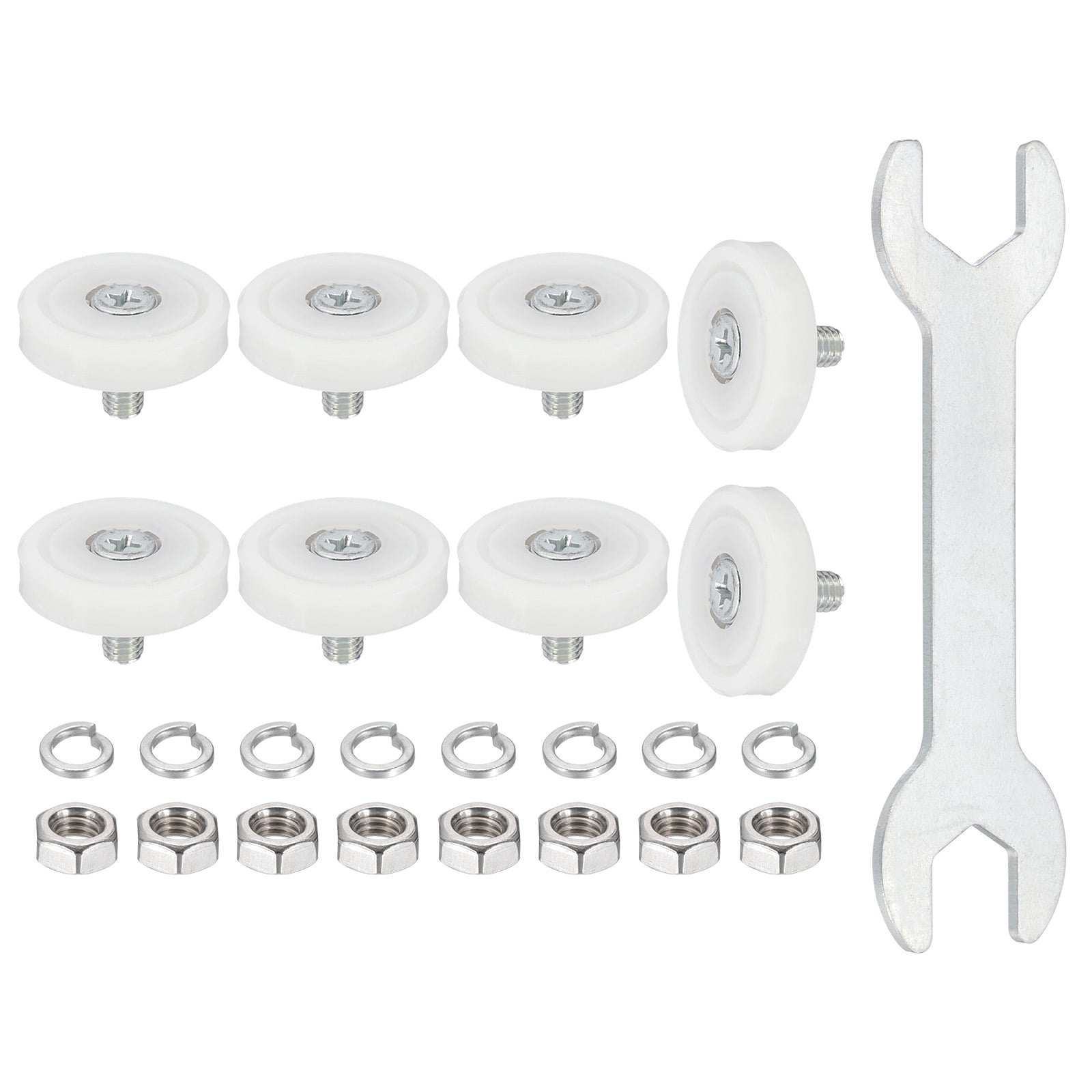 Uxcell Drawer Rollers Wheel Cabinet Positioning Sliding with Screw ...