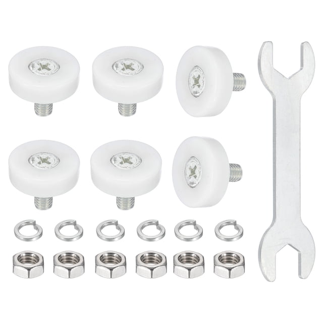 Uxcell Drawer Rollers Wheel Cabinet Positioning Sliding with Screw ...