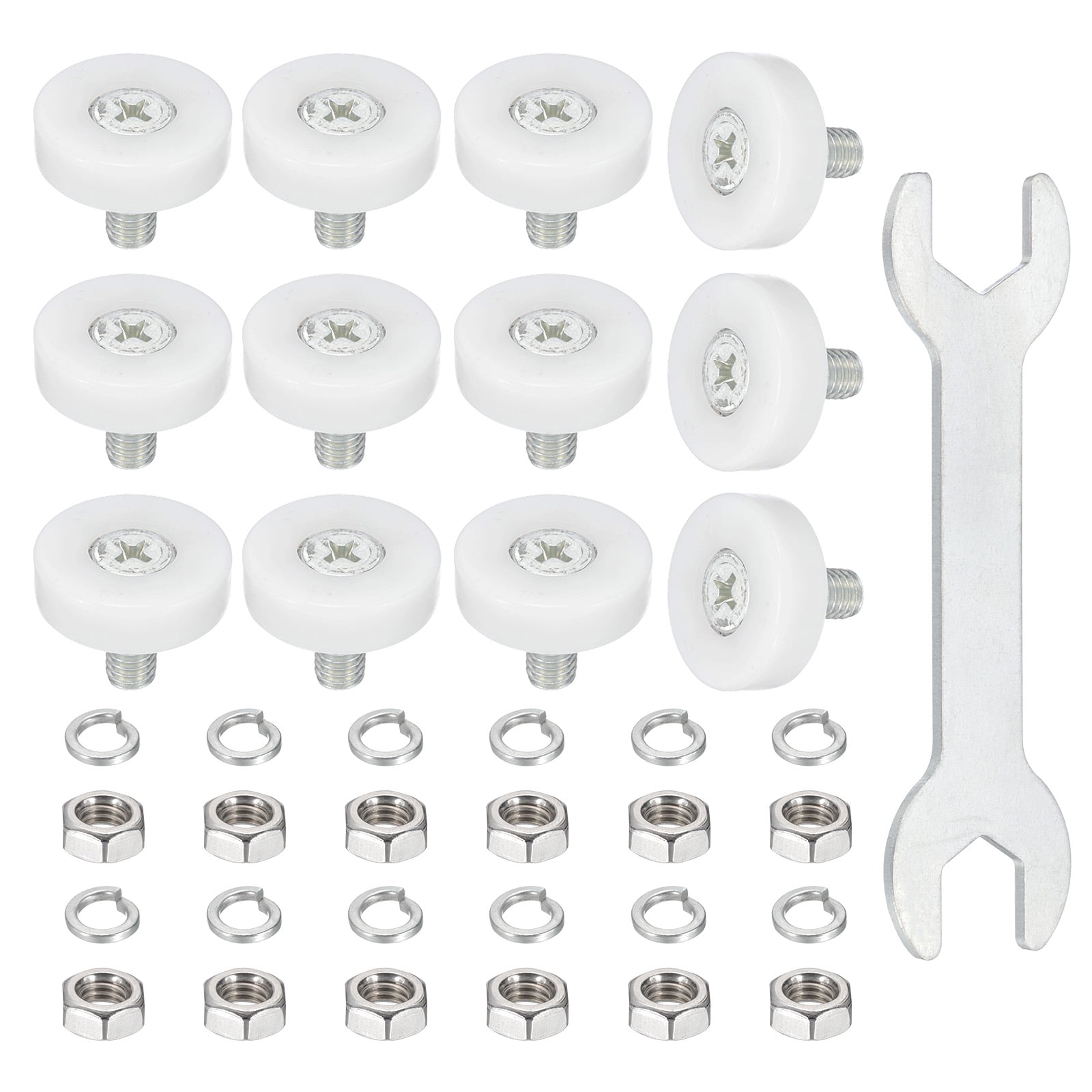 Uxcell Drawer Rollers Wheel Cabinet Positioning Sliding with Screw ...