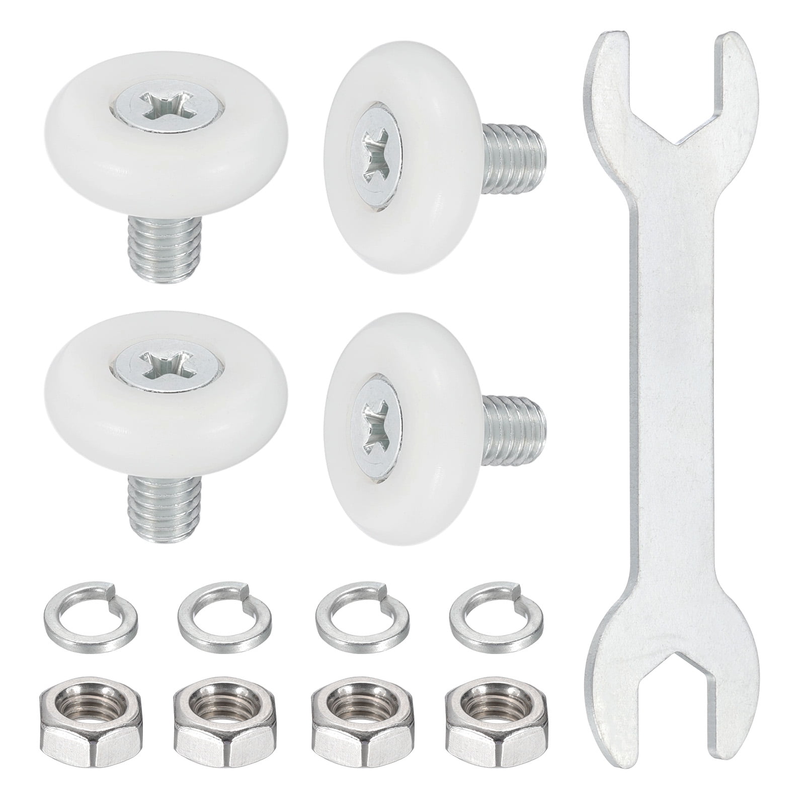 Uxcell Drawer Rollers Wheel Cabinet Positioning Sliding with Screw ...