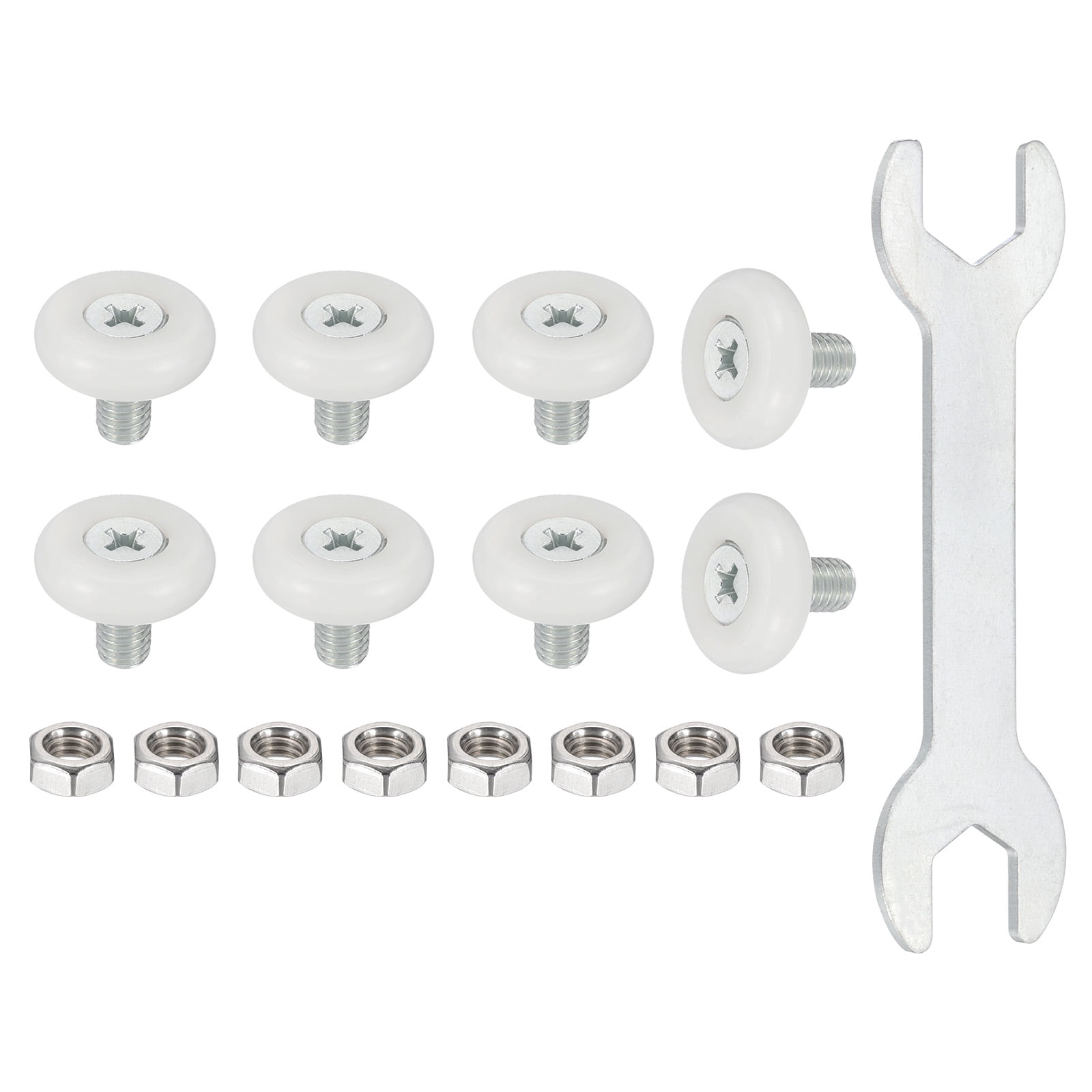 Uxcell Drawer Rollers Wheel Cabinet Positioning Sliding with Screw ...