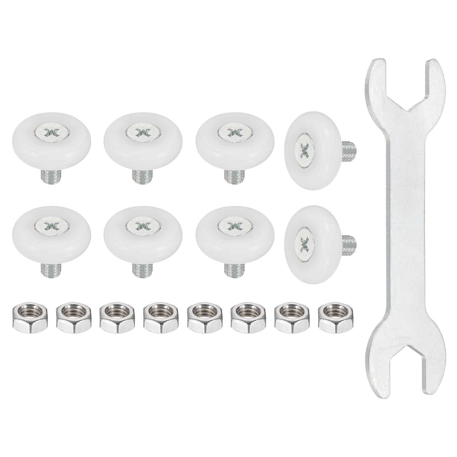 Uxcell Drawer Rollers Wheel Cabinet Positioning Sliding with Screw ...