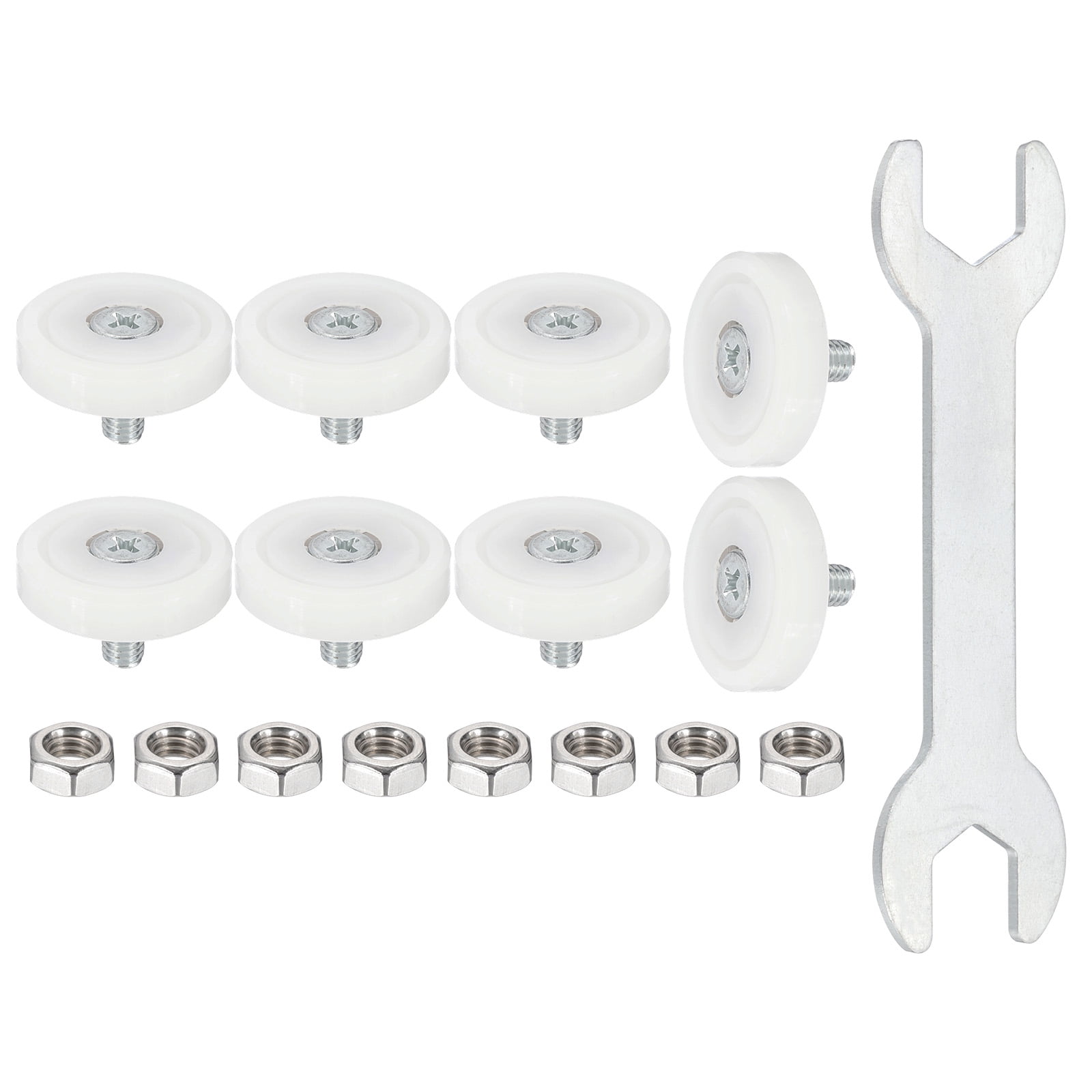 Uxcell Drawer Rollers Wheel Cabinet Positioning Sliding with Screw ...