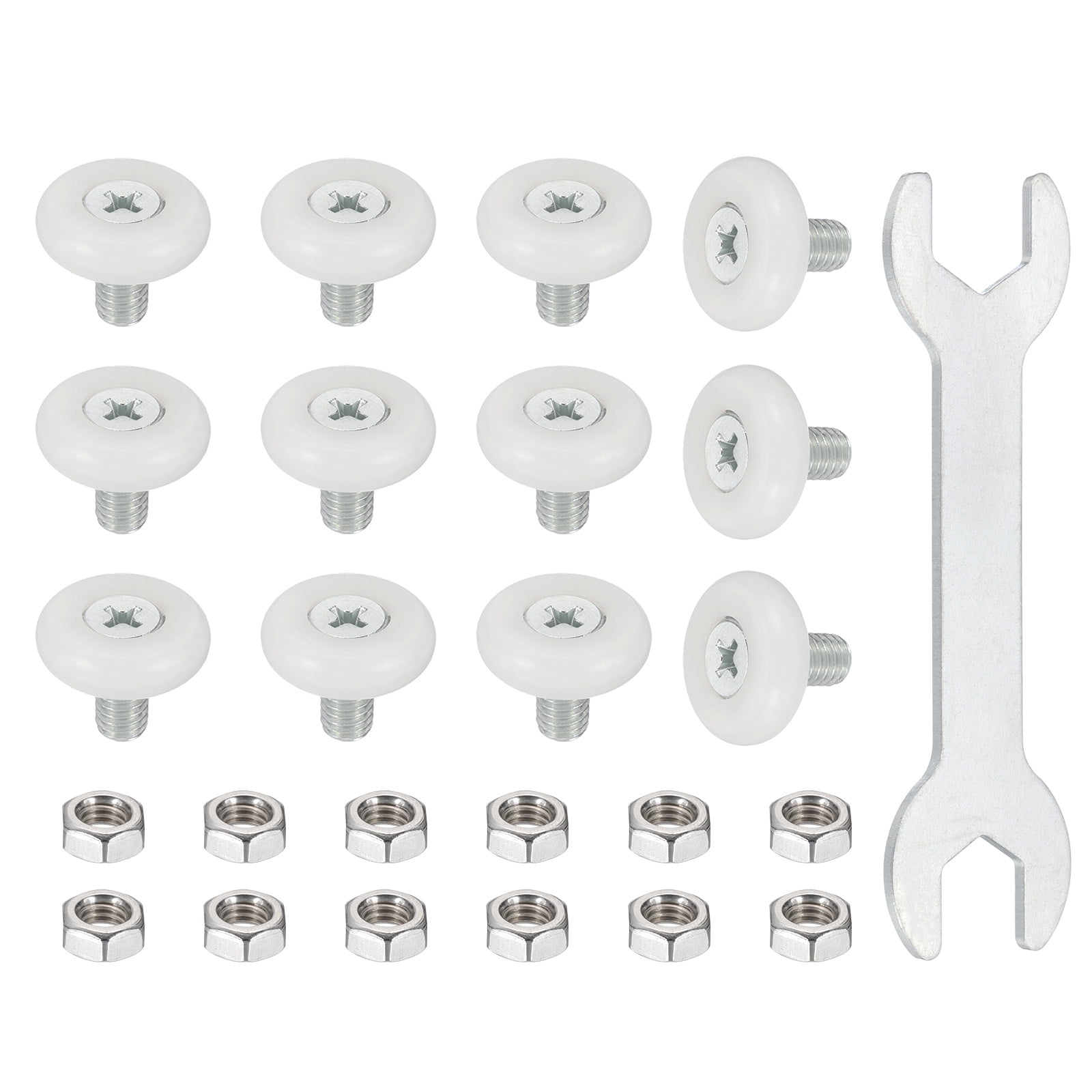 Uxcell Drawer Rollers Wheel Cabinet Positioning Sliding with Screw ...