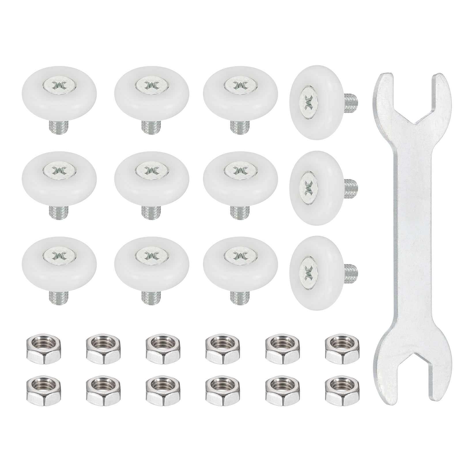 Uxcell Drawer Rollers Wheel Cabinet Positioning Sliding with Screw ...