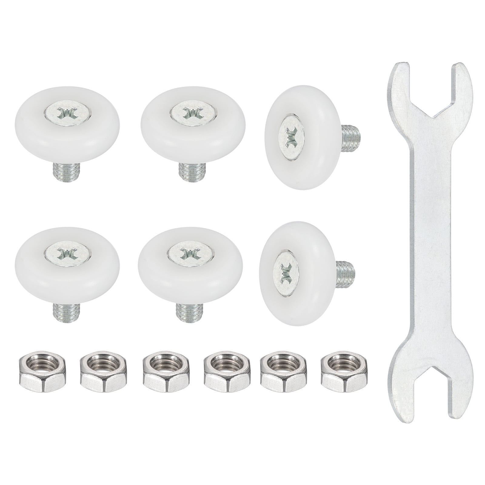 Uxcell Drawer Rollers Wheel Cabinet Positioning Sliding with Screw ...