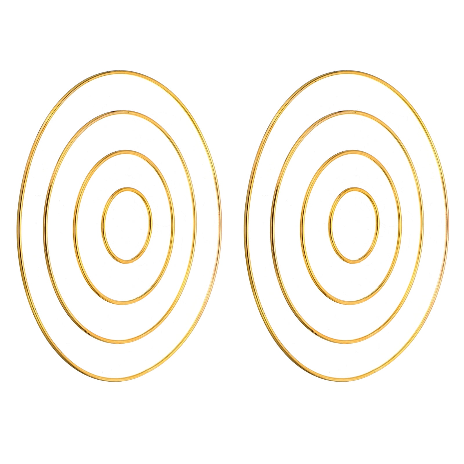 Uxcell Dream Catcher Rings Set, 2 Set 4 Sizes Metal Macrame Wreath ...