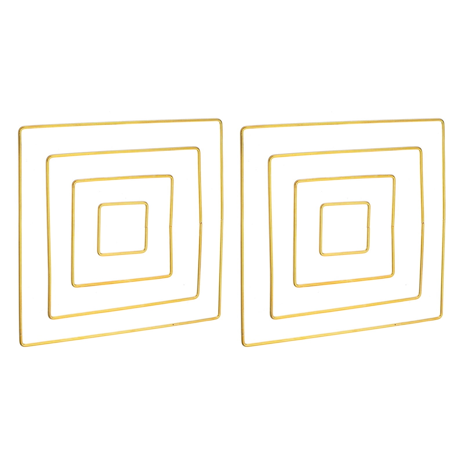 Uxcell Dream Catcher Rings Set, 2 Set 4 Sizes Metal Square Shape ...