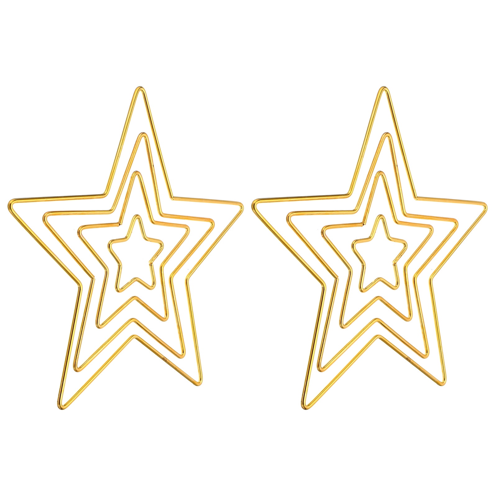 Uxcell Dream Catcher Rings Set, 2 Set 4 Sizes Metal Star Shape Macrame ...