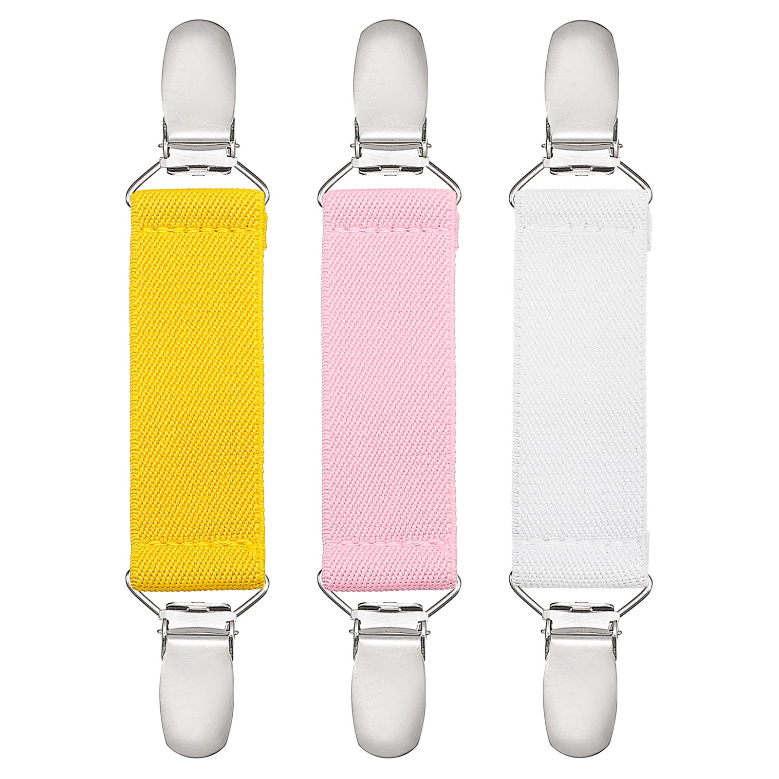 Uxcell Dress Clips, 3 Pack Sweater Shawl Scarf Clip(Pink, Yellow, White ...