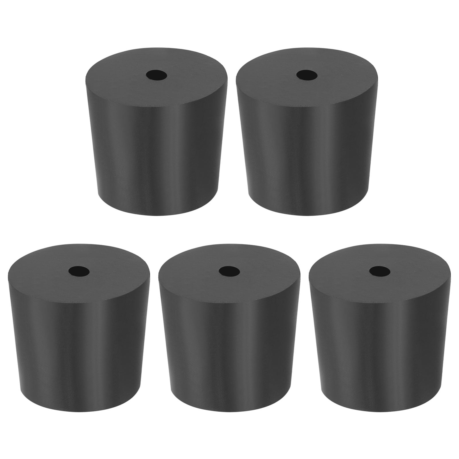 Uxcell Drilled Rubber Stopper,Tapered Lab Seal Rubber Stopper Lab Plug ...