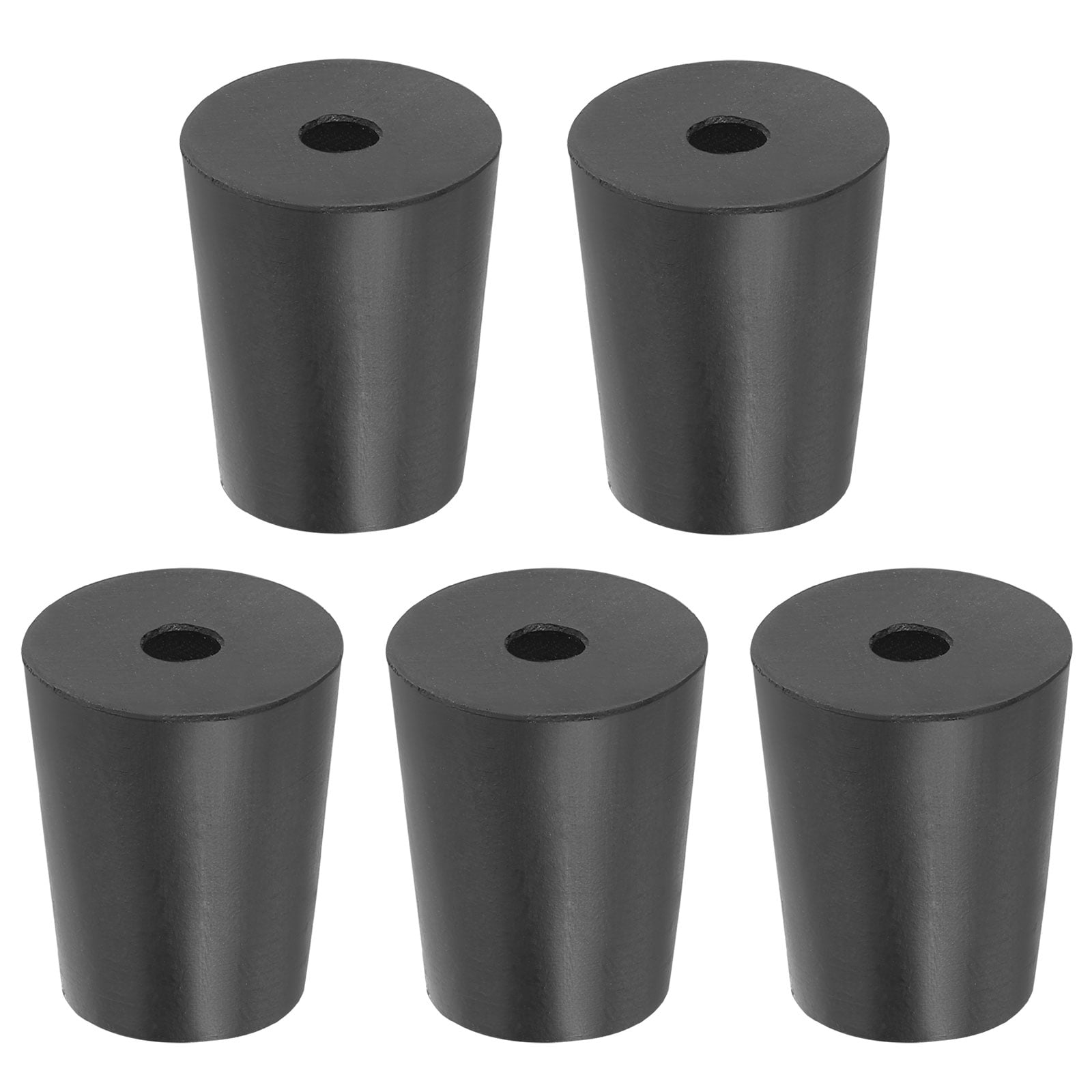 Uxcell Drilled Rubber Stopper,Tapered Lab Seal Rubber Stopper Lab Plug ...