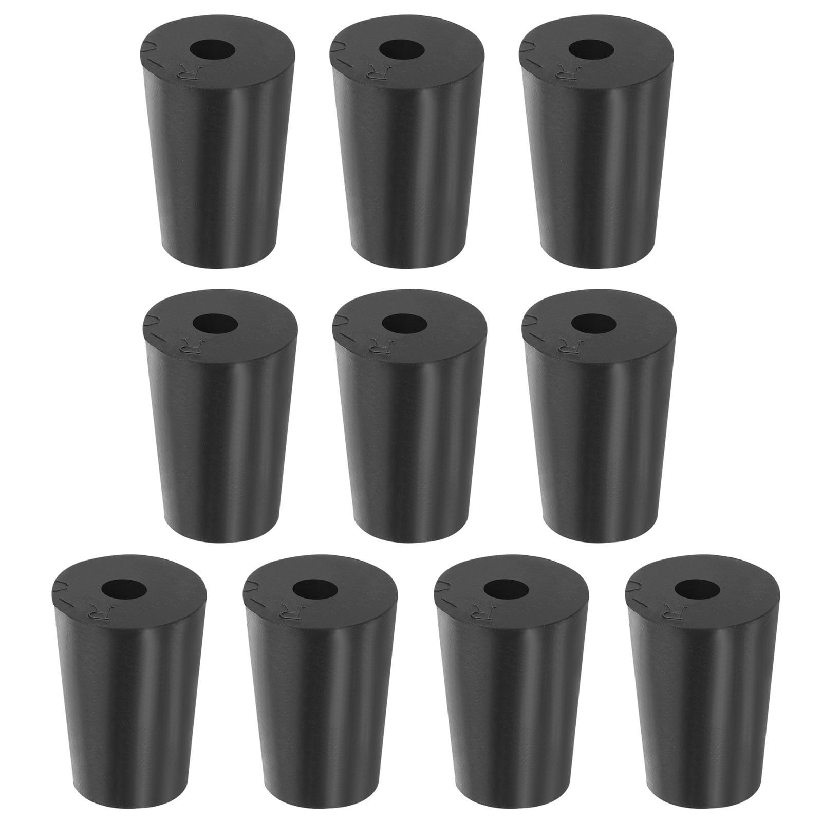 Uxcell Drilled Rubber Stopper, Tapered Lab Seal Rubber Stoppers Lab ...