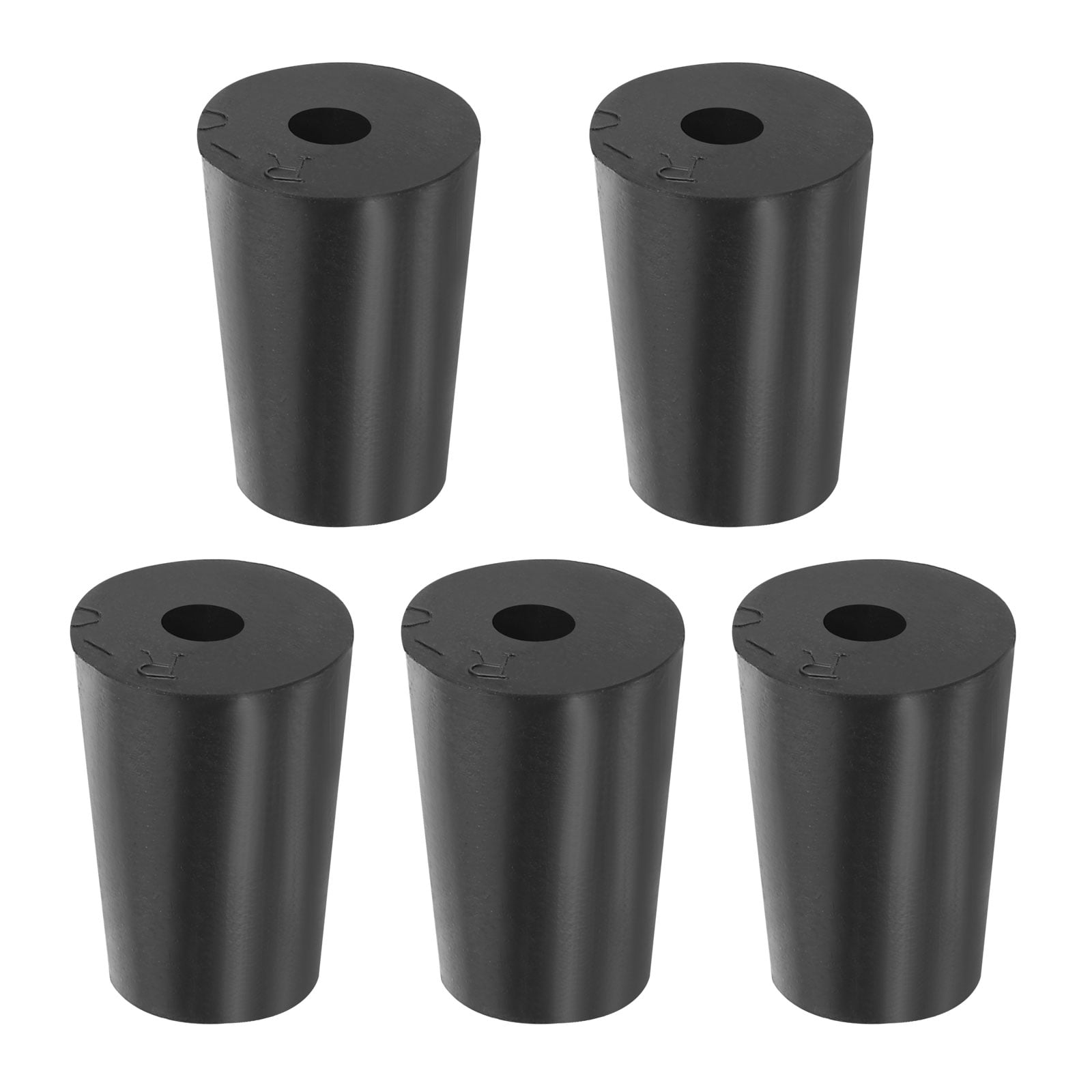 Uxcell Drilled Rubber Stopper, Tapered Lab Seal Rubber Stoppers Lab ...