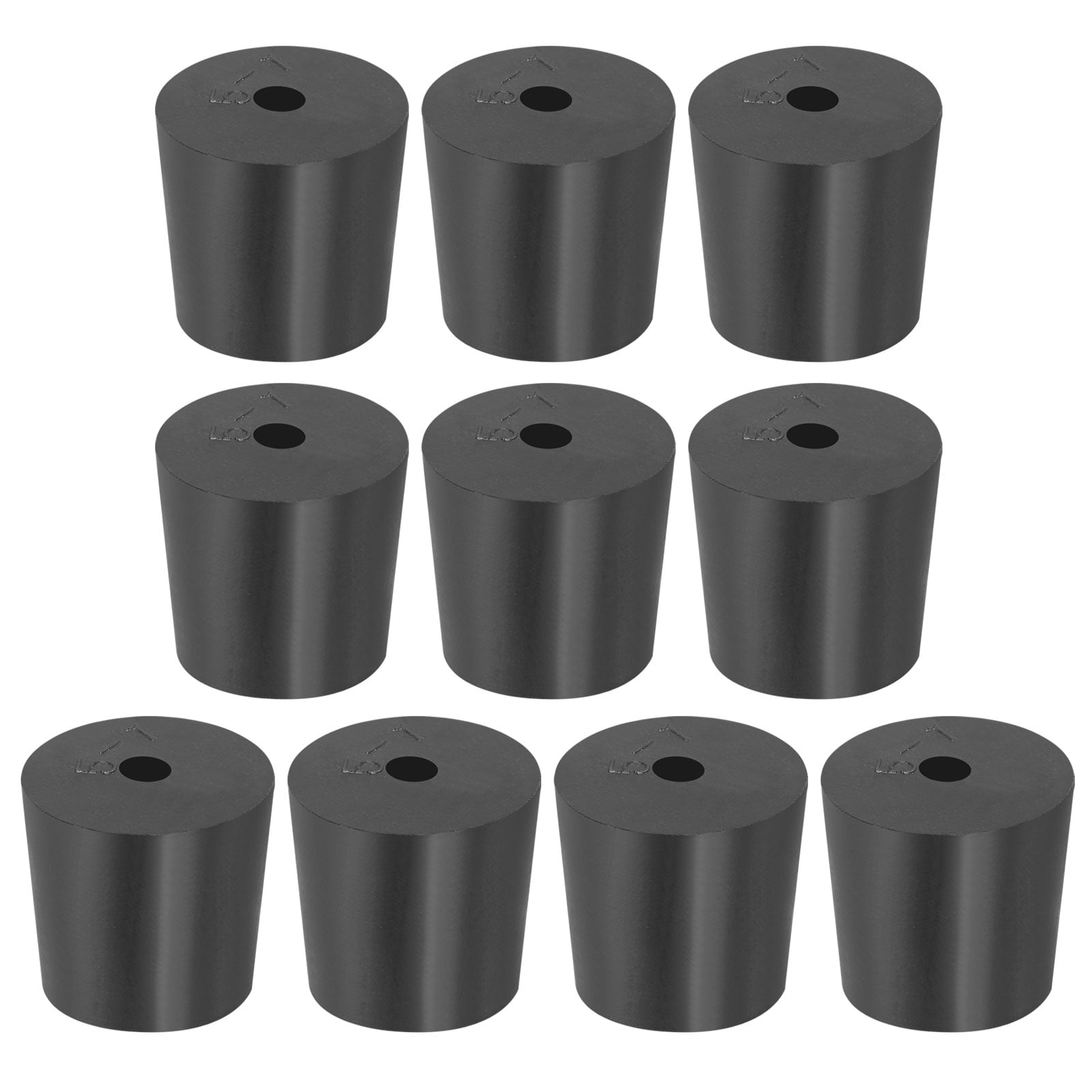 Uxcell Drilled Rubber Stopper, Tapered Lab Seal Rubber Stoppers Lab ...
