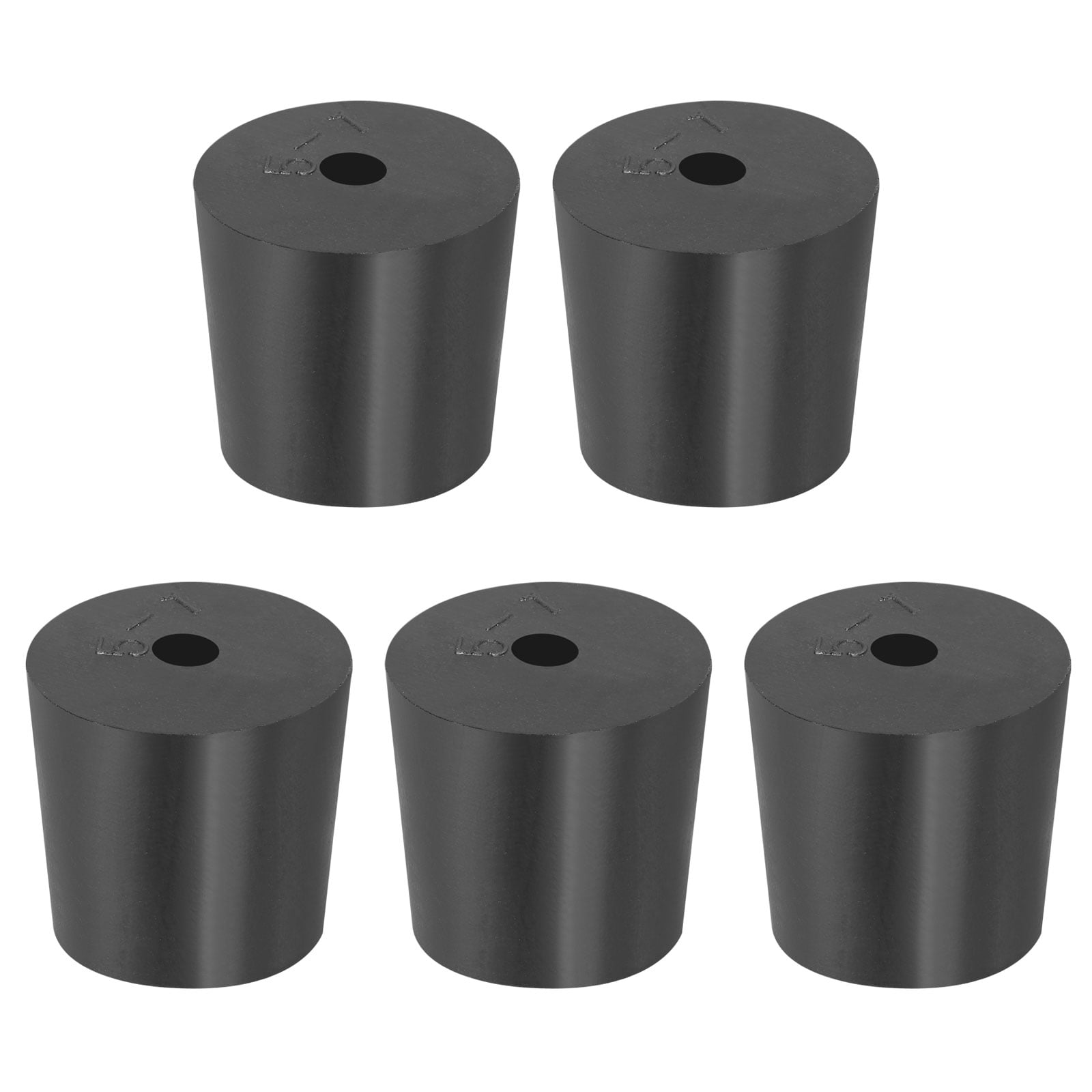 Uxcell Drilled Rubber Stopper, Tapered Lab Seal Rubber Stoppers Lab ...