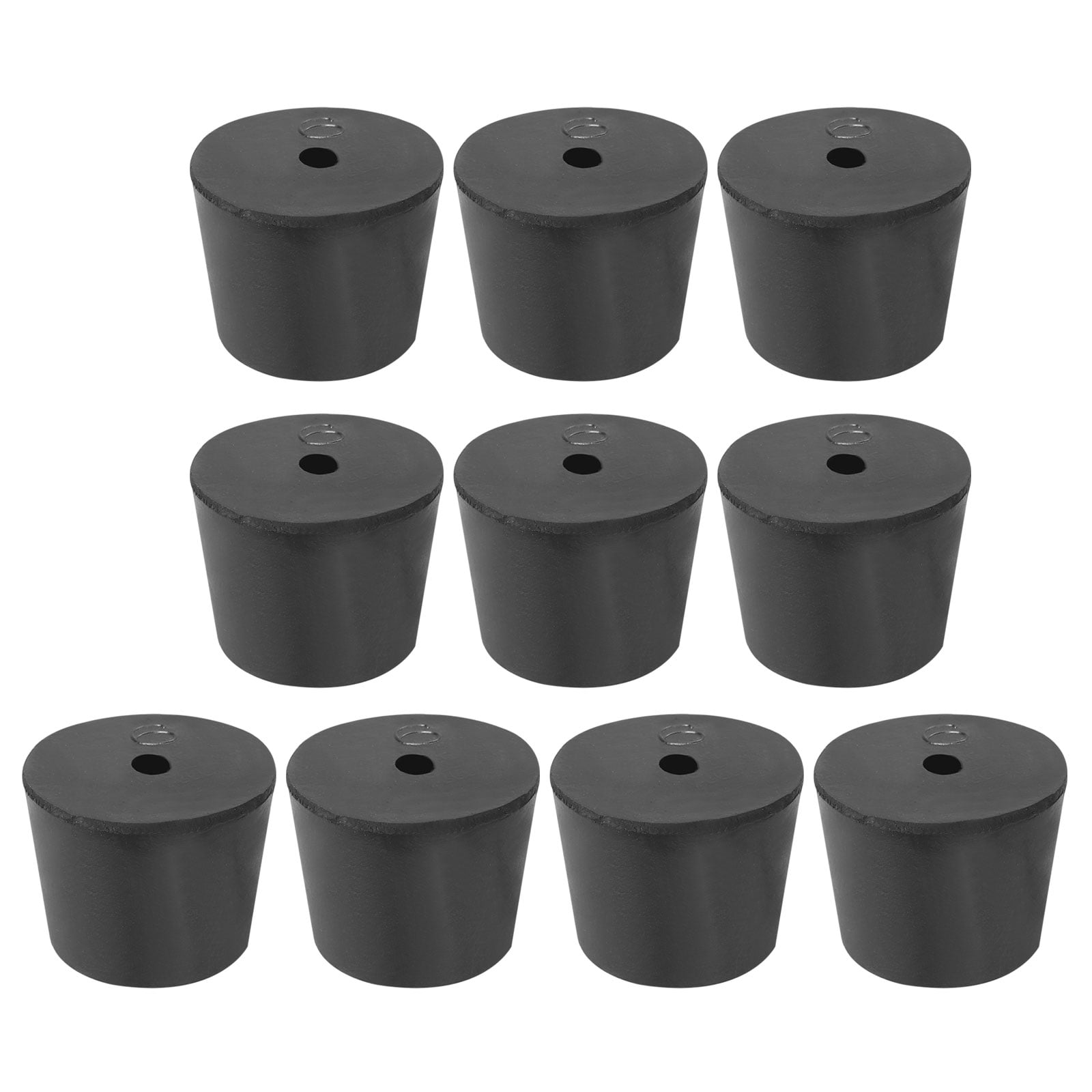 Uxcell Drilled Rubber Stopper,Tapered Lab Seal Rubber Stoppers Lab ...