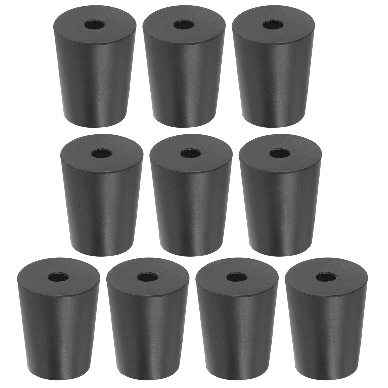 Uxcell Drilled Rubber Stoppers,Tapered Lab Seal Rubber Stoppers Lab ...