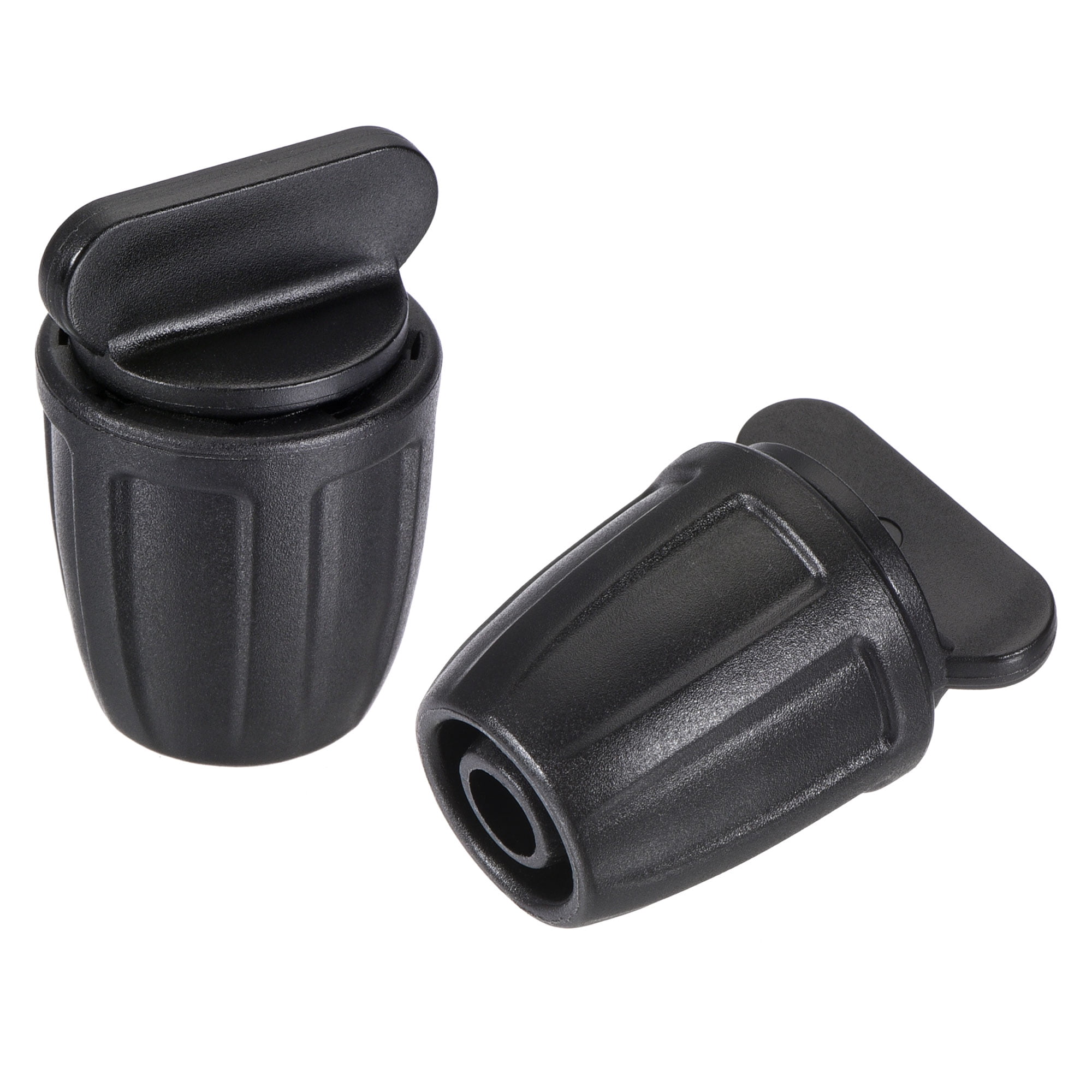 Uxcell Drip Irrigation End Cap Barbed Fitting 8mm/11mm Tubing Black 12 ...