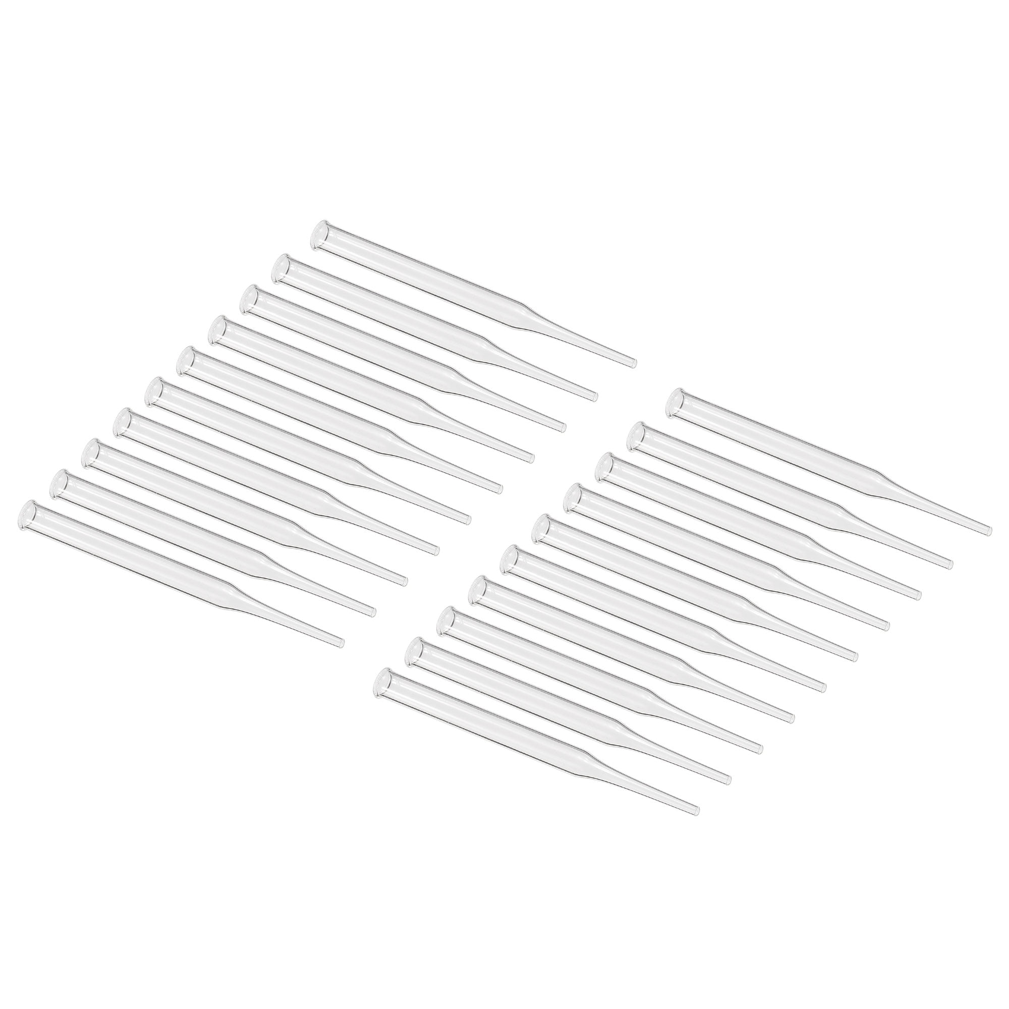 Uxcell Dropper Pipettes, 20pcs 3.54" Length Reusable Glass Pipette for ...