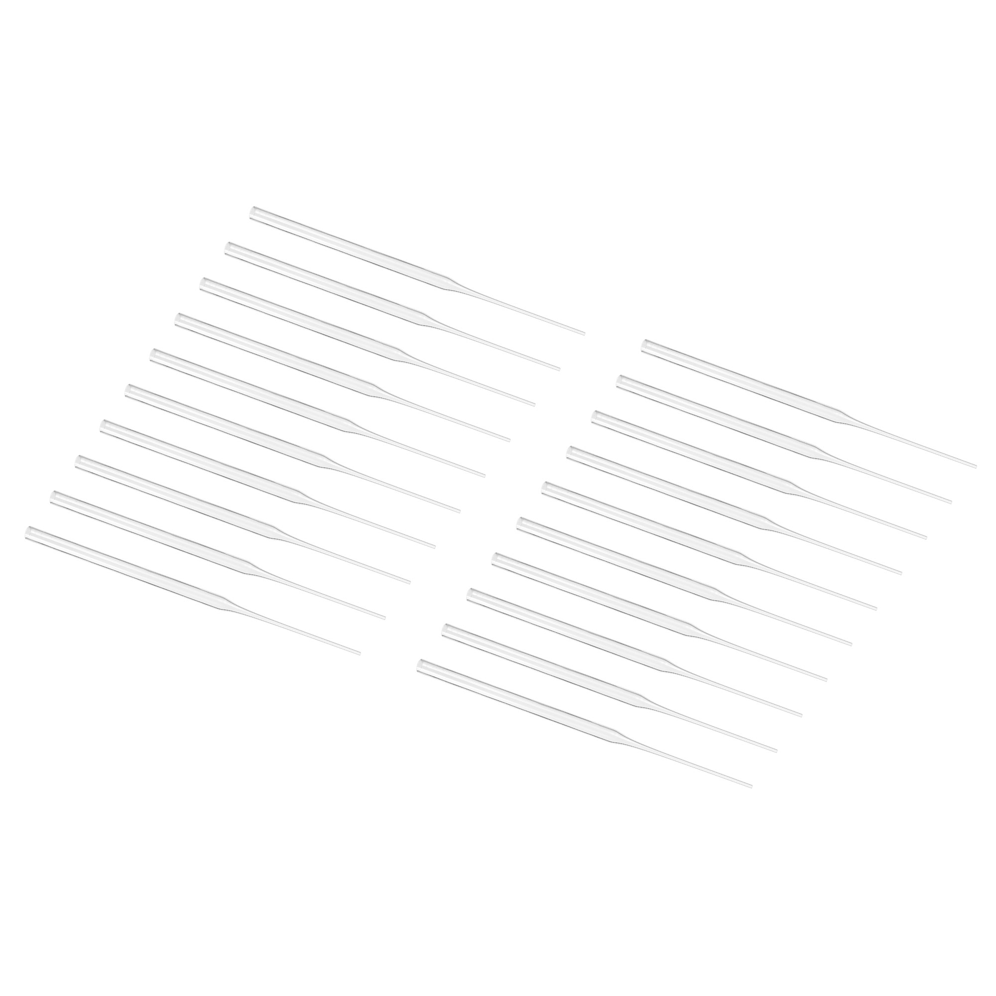 Uxcell Dropper Pipettes, 20pcs 7.87" Length Reusable Glass Pipette for ...